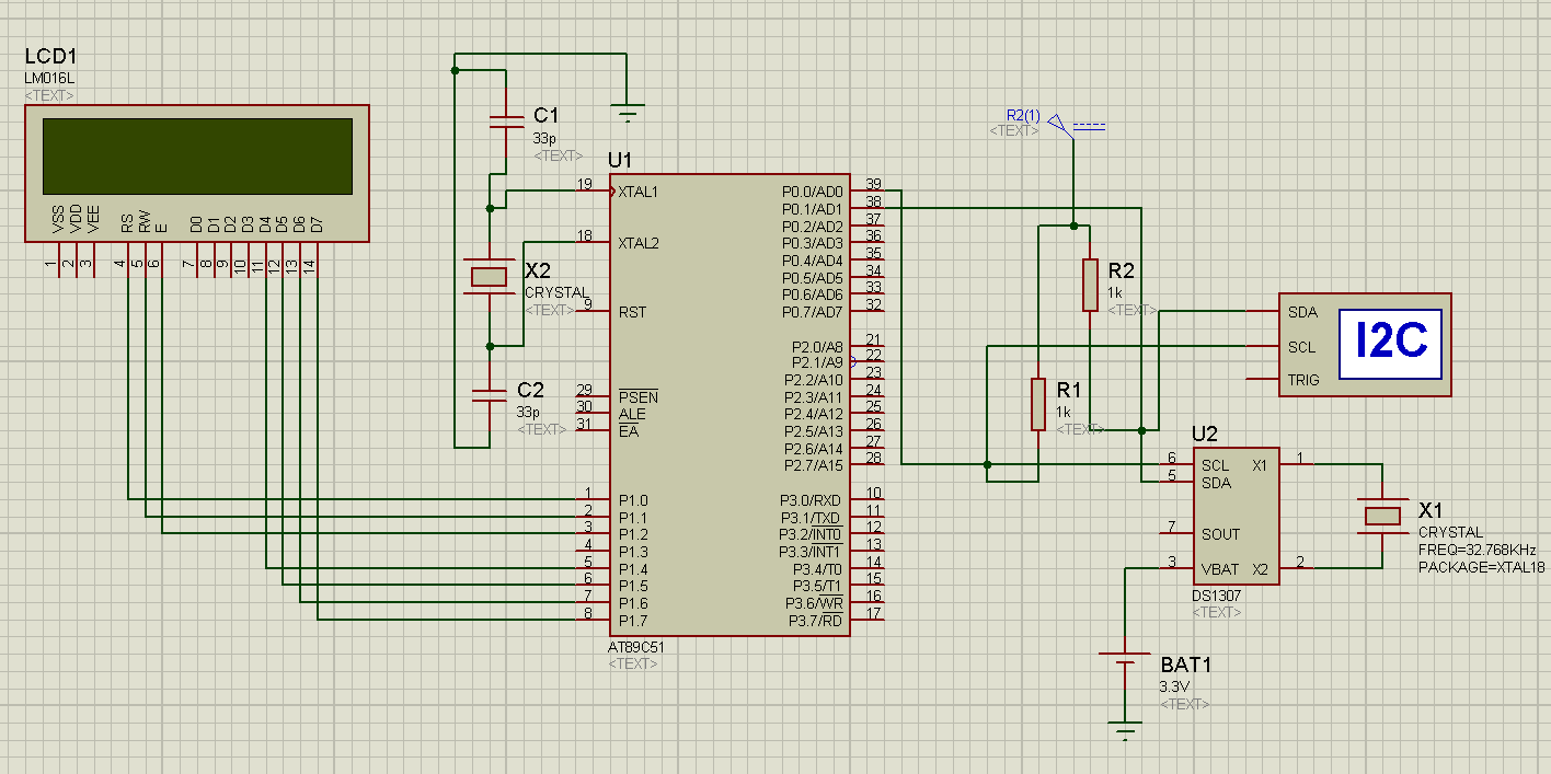 8051 Interfacing With DS1307 RTC and Displaying Timestamp in LCD : 5 Steps - Instructables