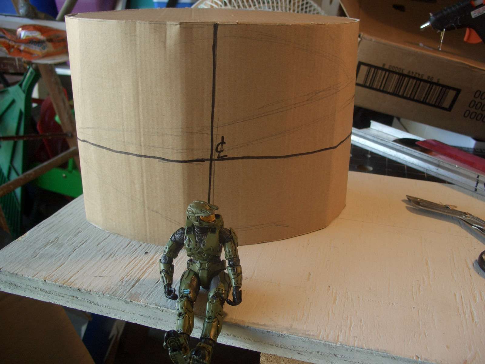 Cardboard/Fiberglass Halo 3 Inspired Master Chief Costume : 15 Steps ...