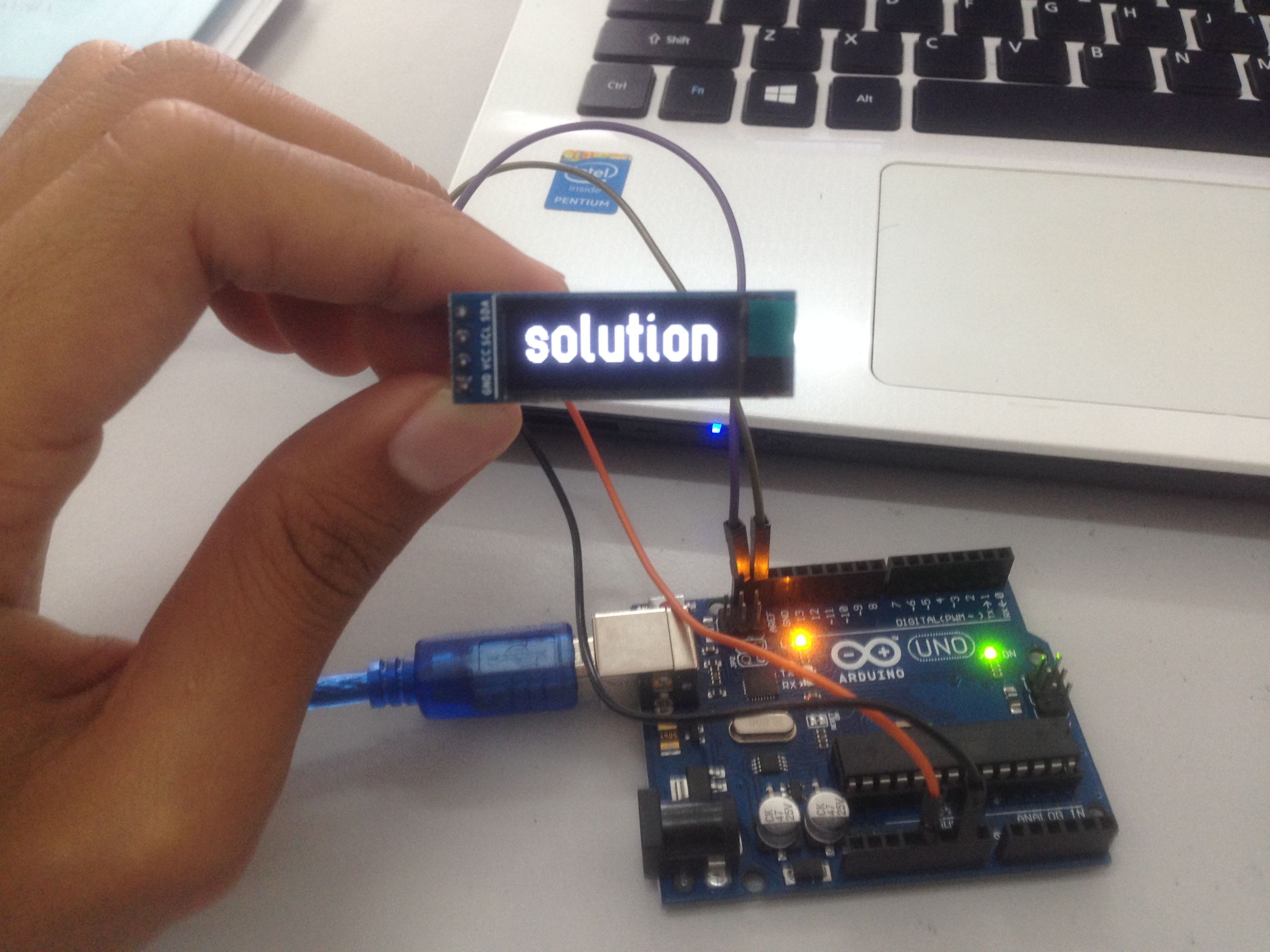 Tutorial to Interface OLED 0.91inch 128x32 With Arduino UNO : 7 Steps ...
