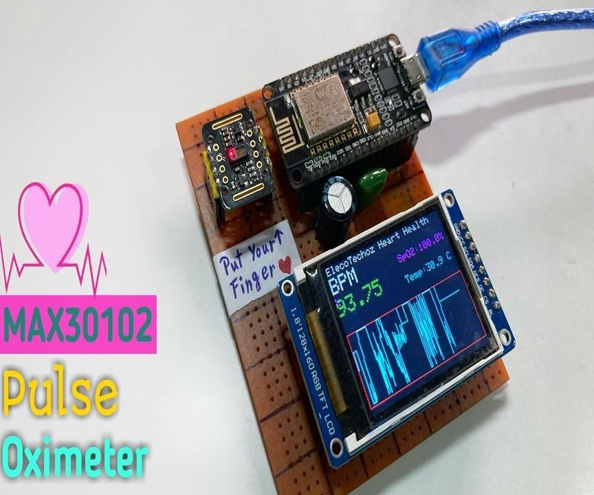 DIY MAX30102 Heart Health Monitor Using ESP8266 : 5 Steps - Instructables