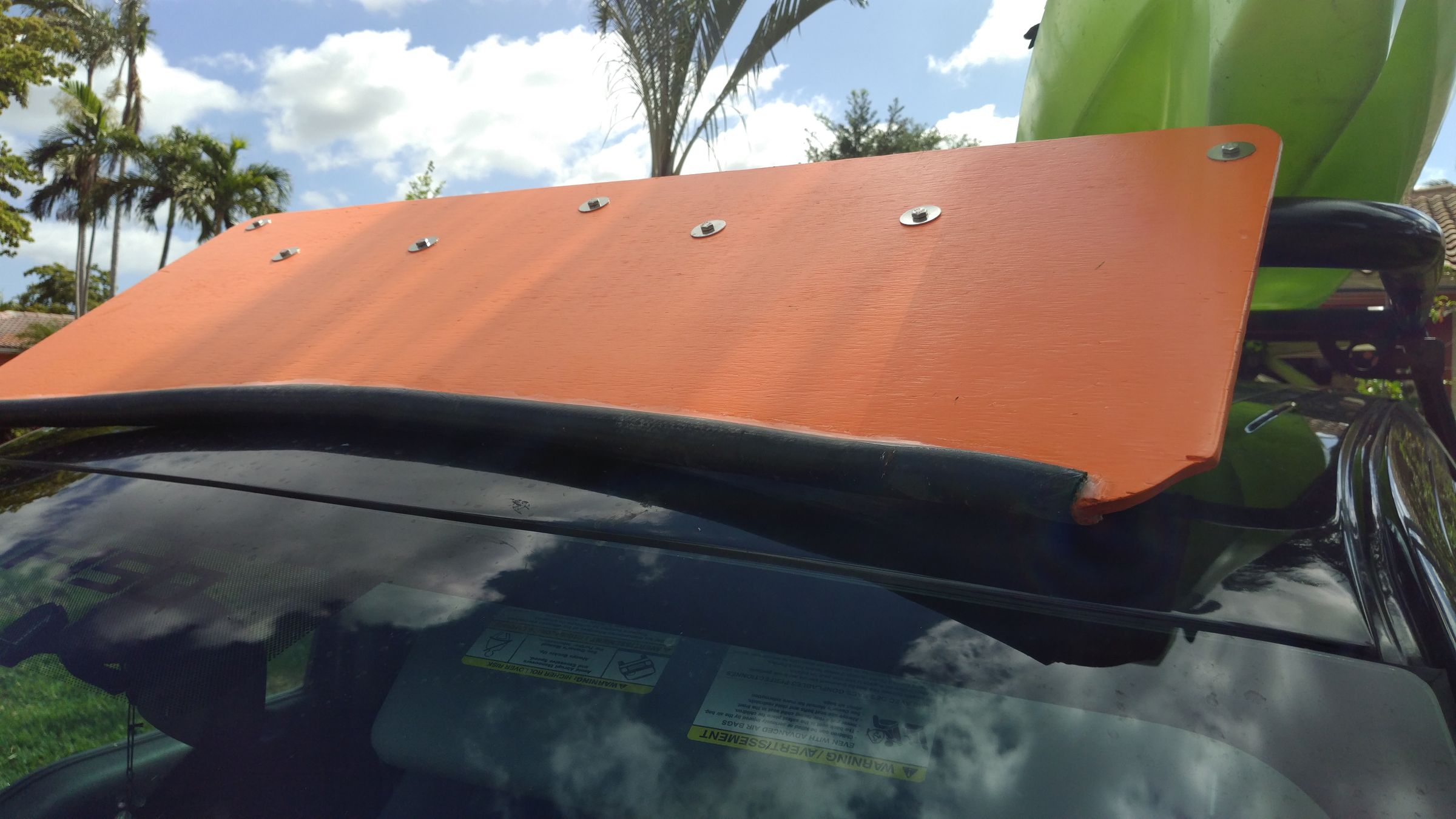 Truck Rack Roof Spoiler Air Dam Diffuser. - Instructables
