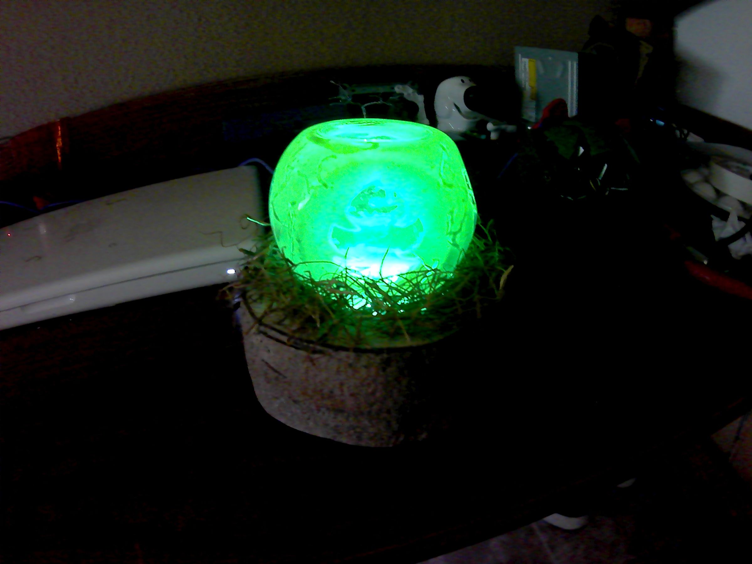 Upcycled GREEN Nature Lamp : 6 Steps (with Pictures) - Instructables