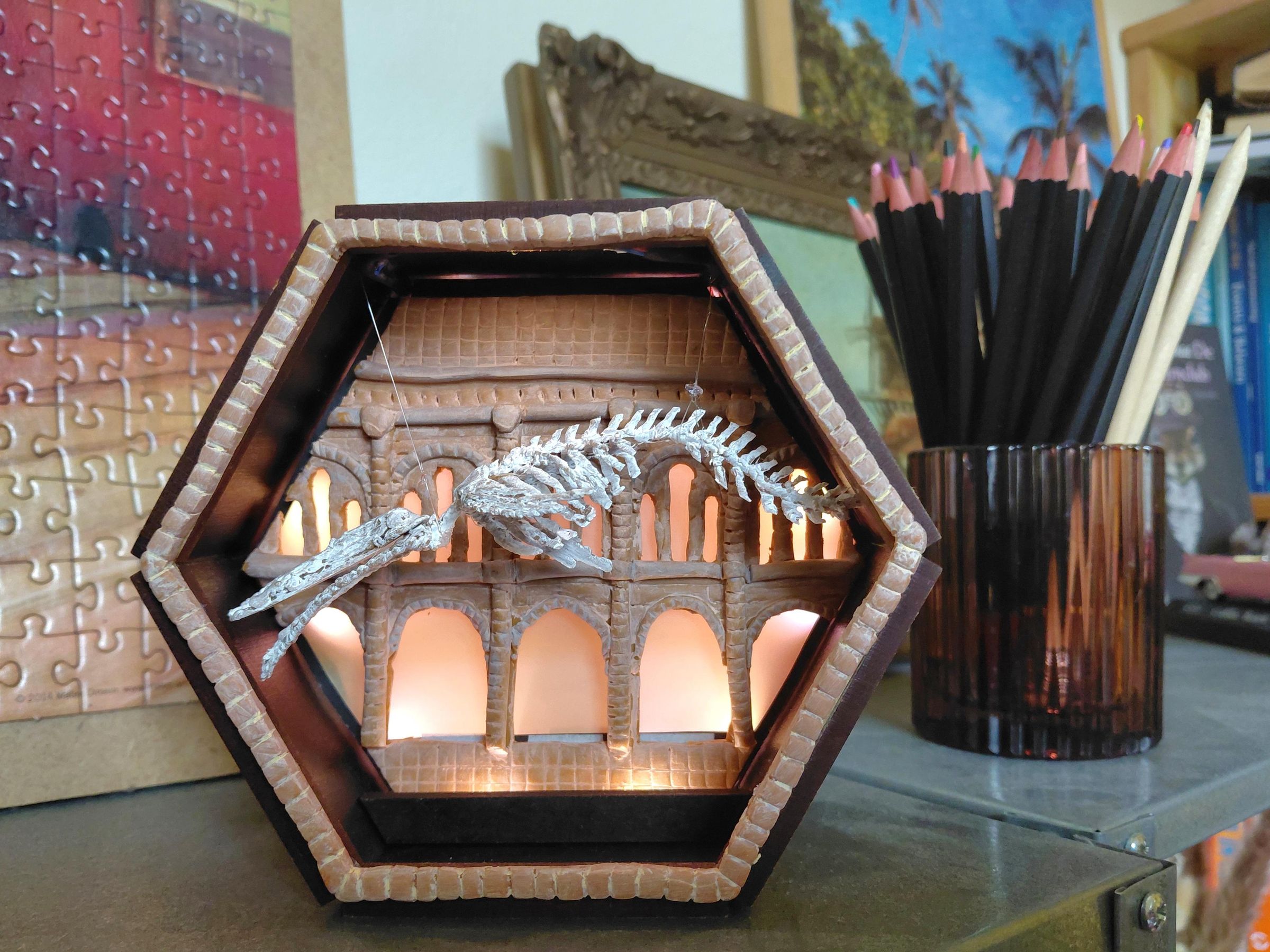 Miniature Blue Whale Skeleton - 3d Pen & Clay Light Box : 11 Steps ...