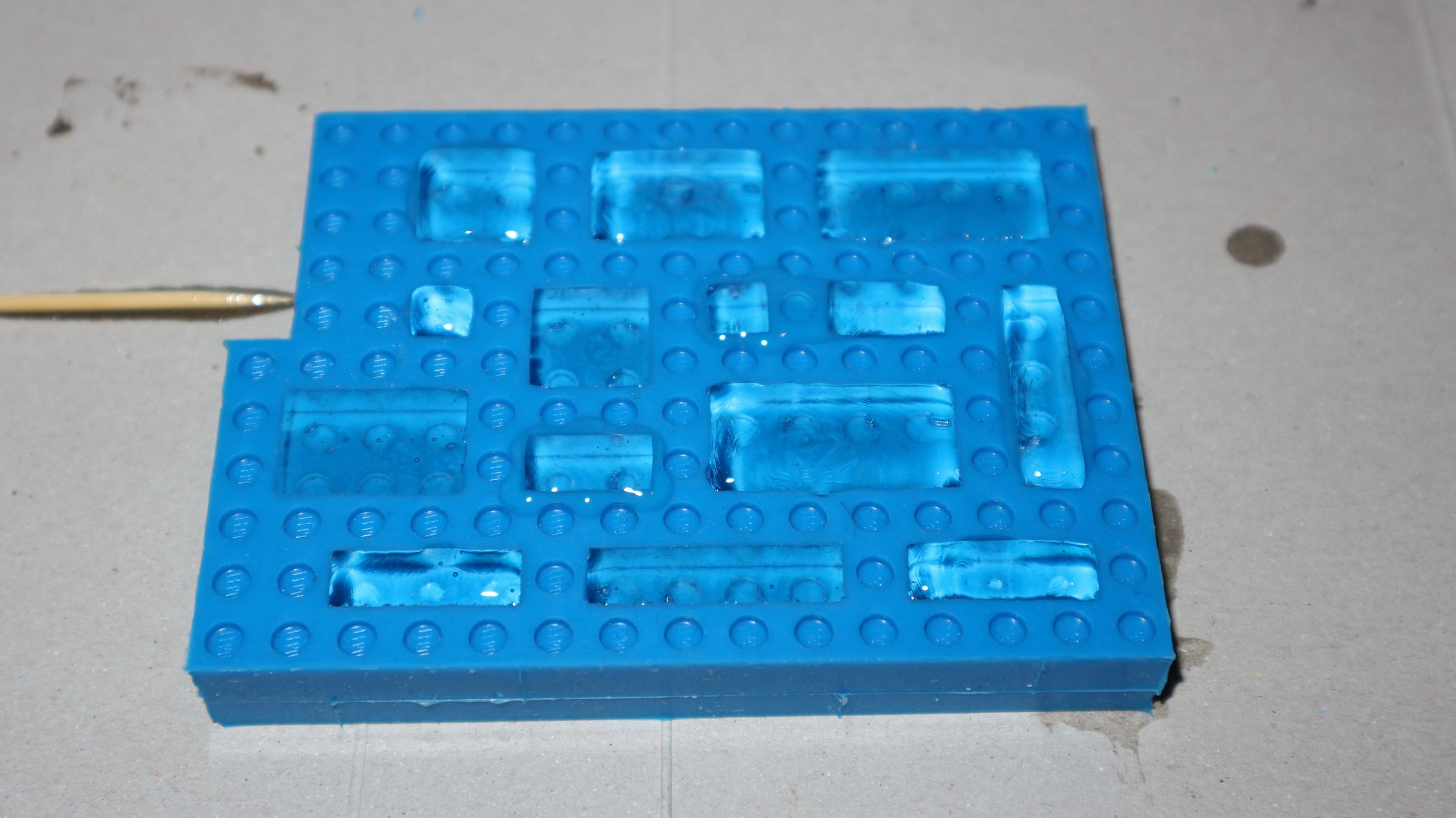 How to Make a Mould From Lego Out of Silicone & Make Bricks Out of ...