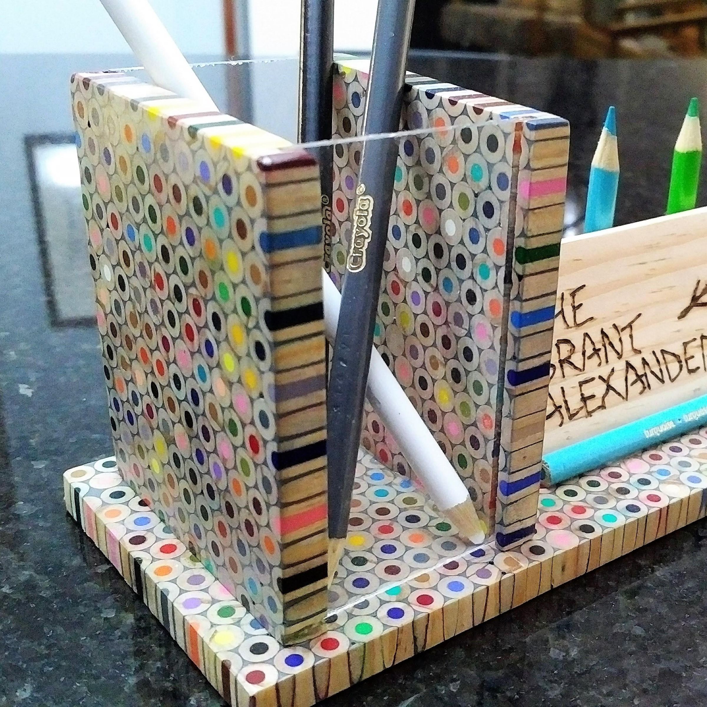 100 Colored Pencil Desk Organizer : 22 Steps (with Pictures ...