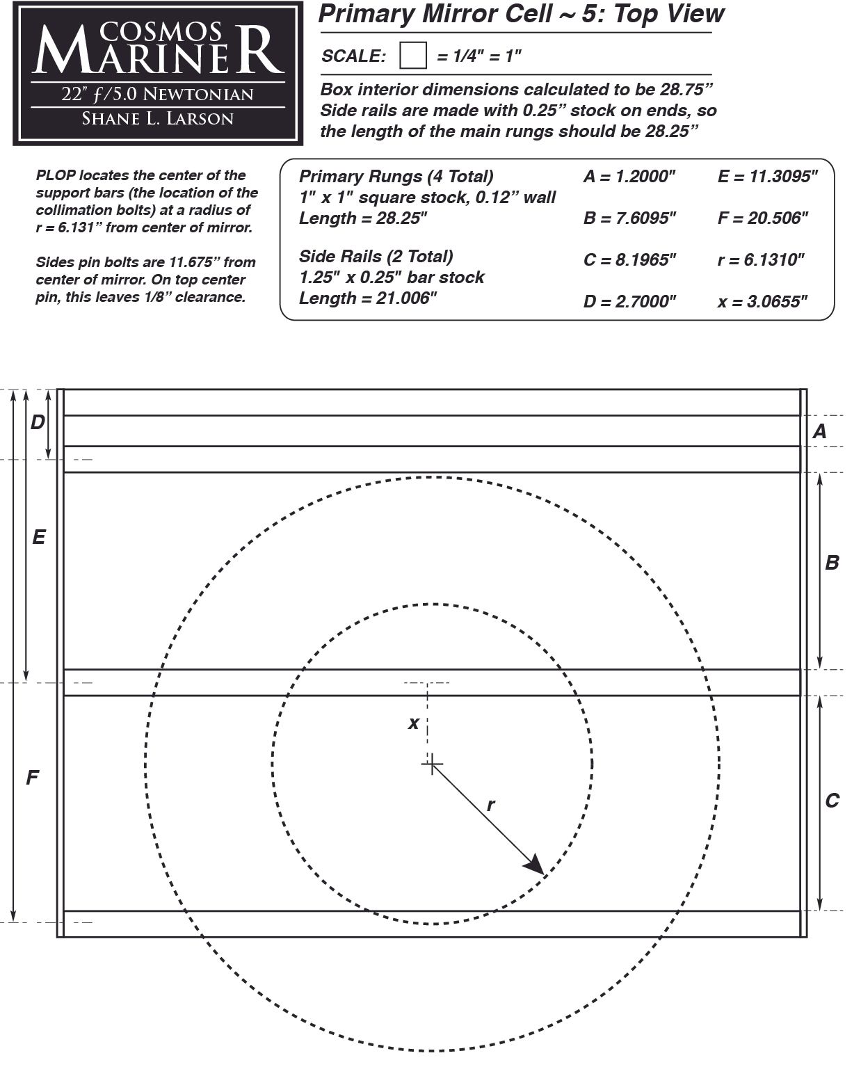 Cosmos Mariner: a Large Aperture Dobsonian Telescope : 33 Steps (with ...