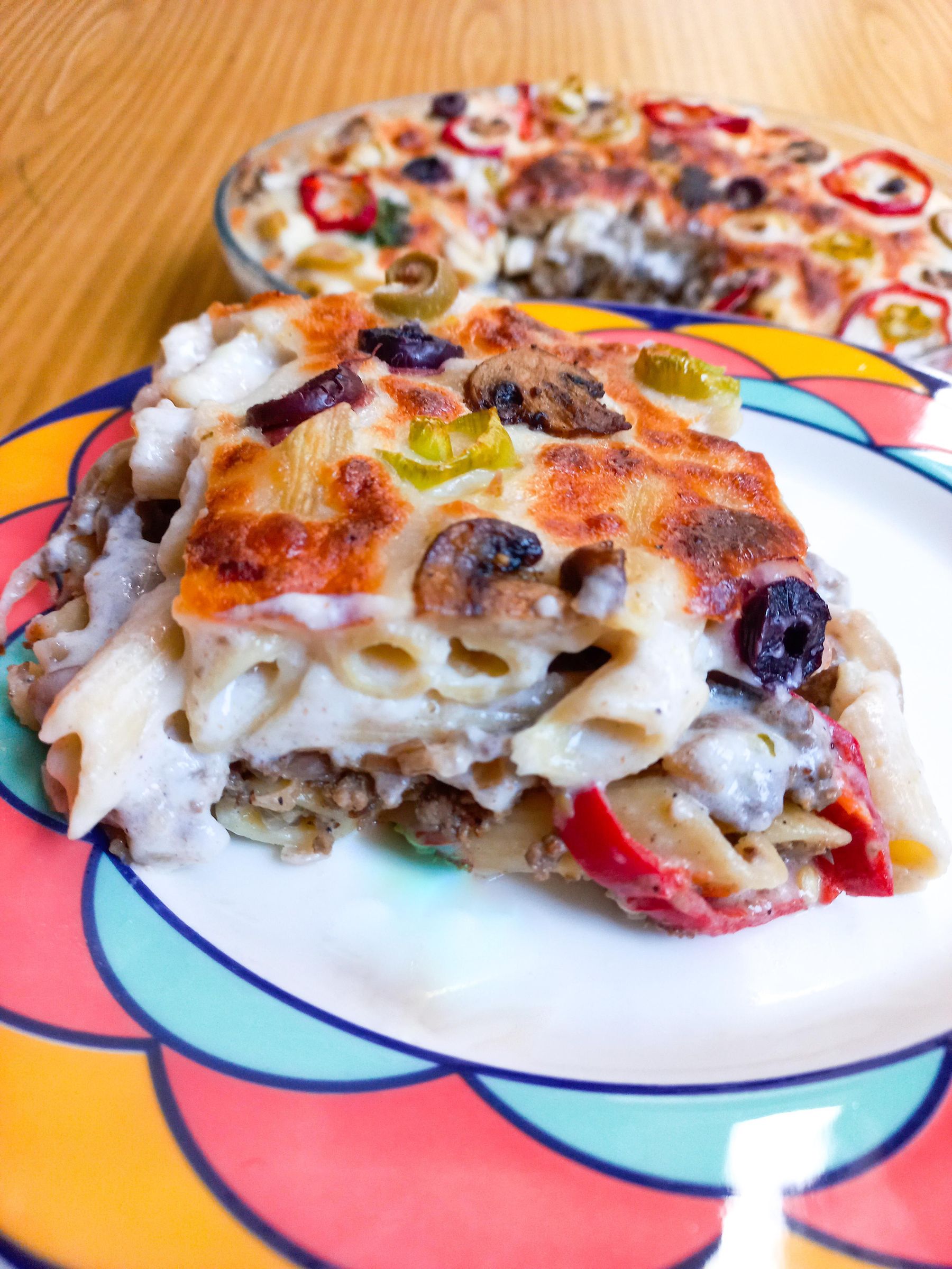 Healthy Version of Pizza-inspired Baked Pasta With Bechamel : 6 Steps ...