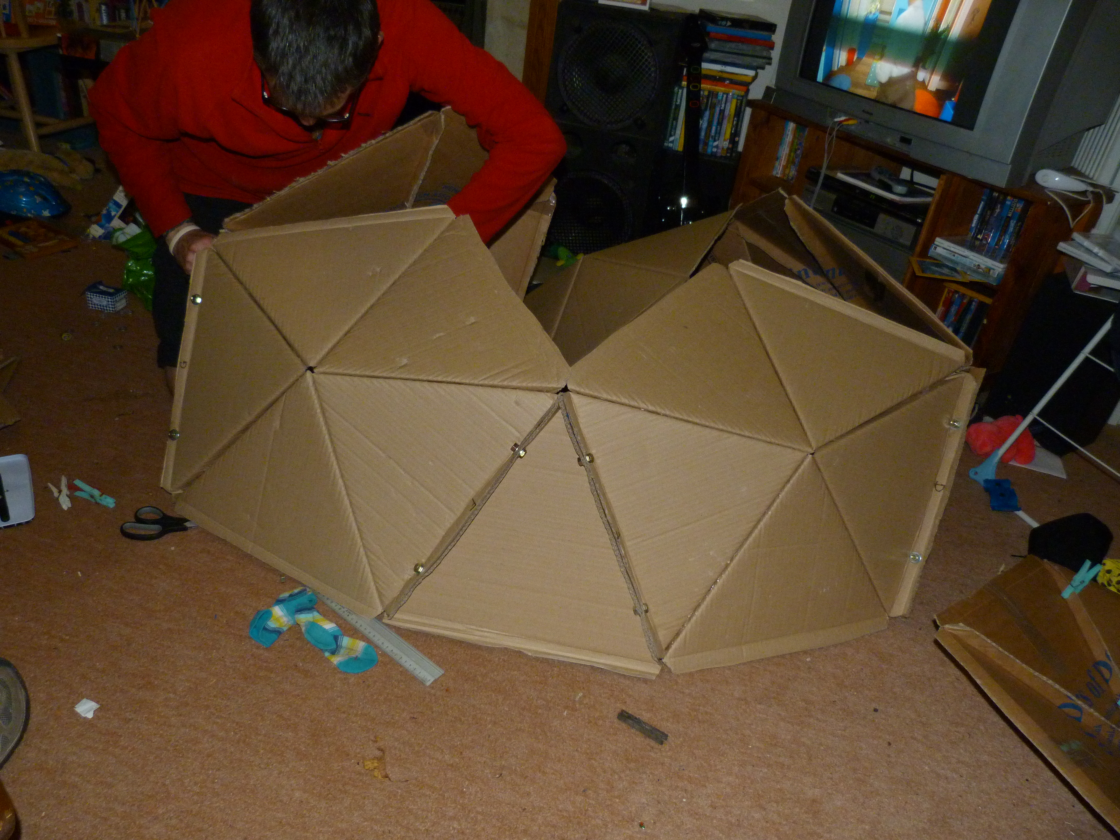Cardboard Geodesic Play Den (with Pictures) - Instructables