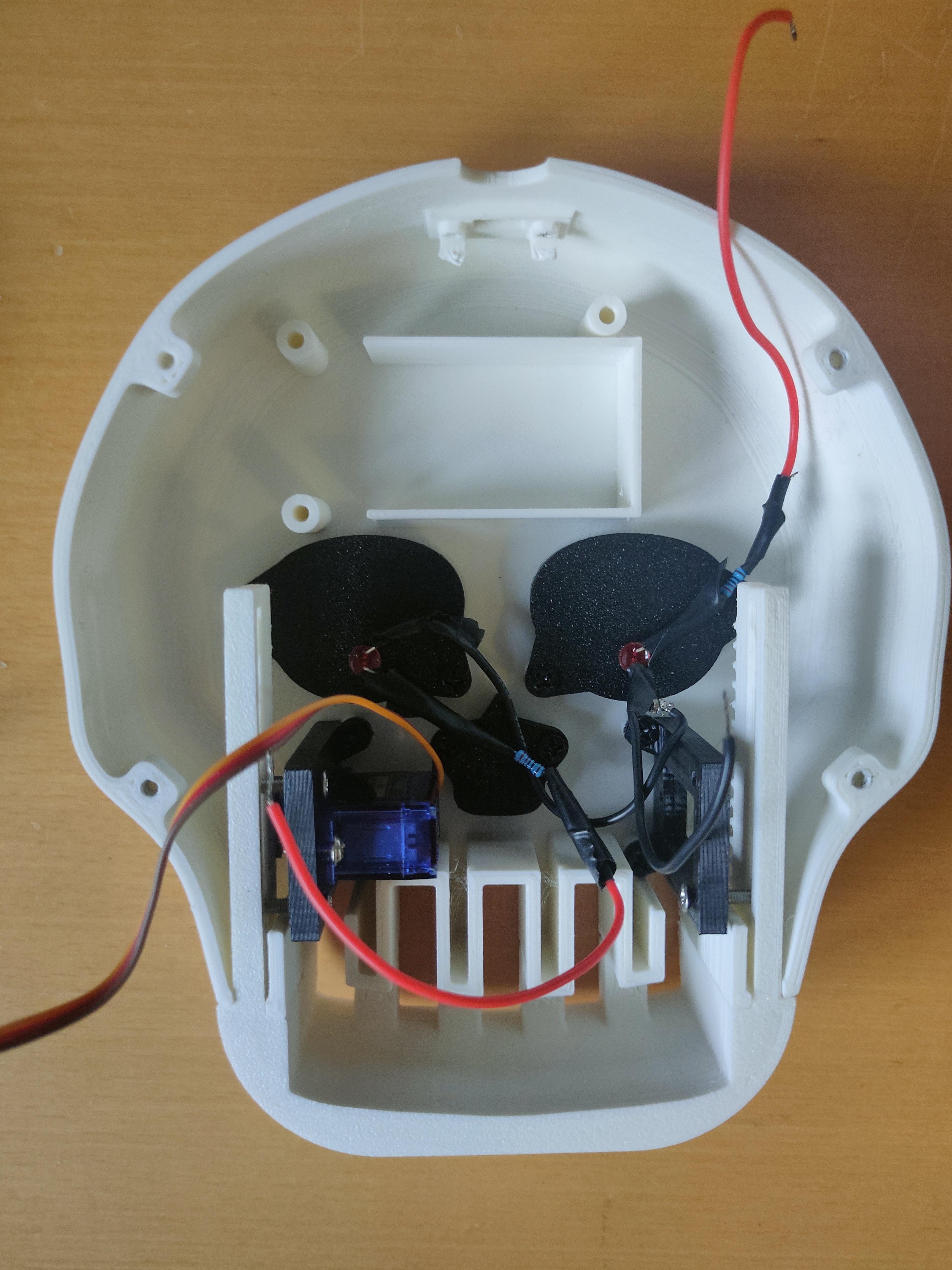 3D Printed, Motion-Activated, Actuated Skull Halloween Decoration : 8 ...