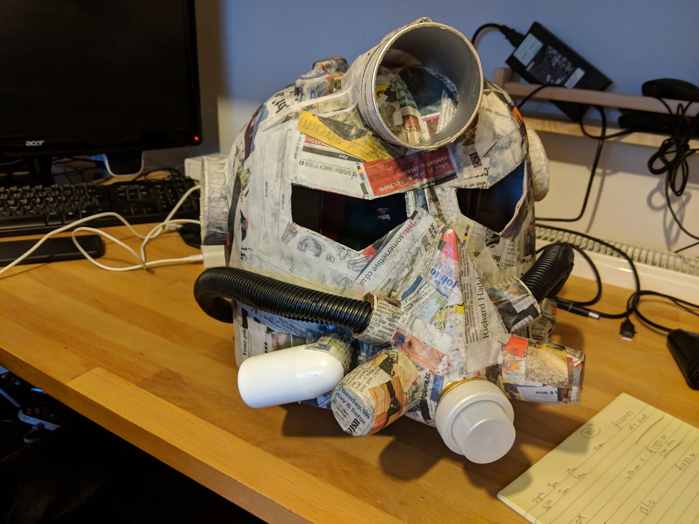Recycled Power Armour Helmet : 19 Steps - Instructables