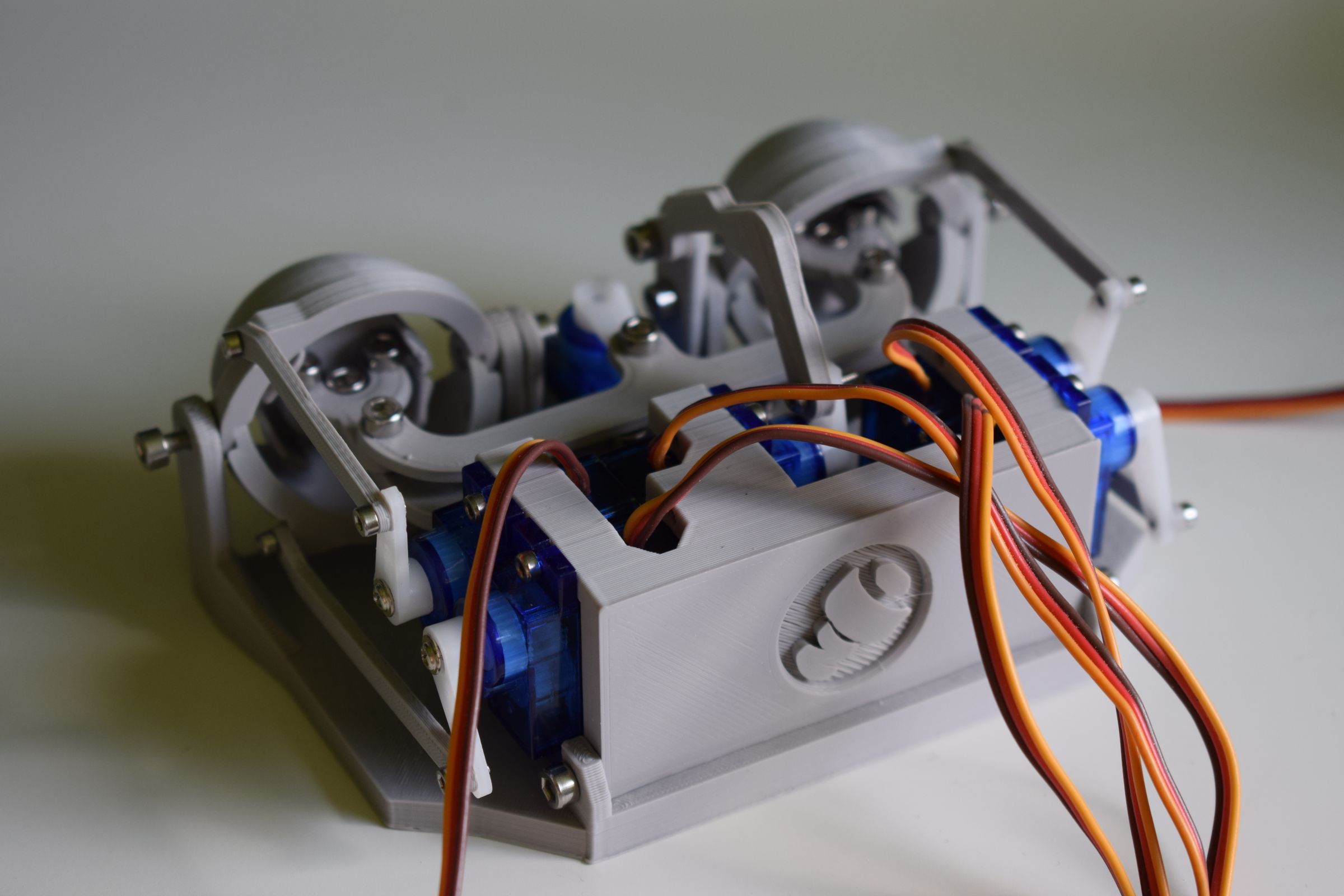 Simplified 3D Printed Animatronic Dual Eye Mechanism : 4 Steps (with ...