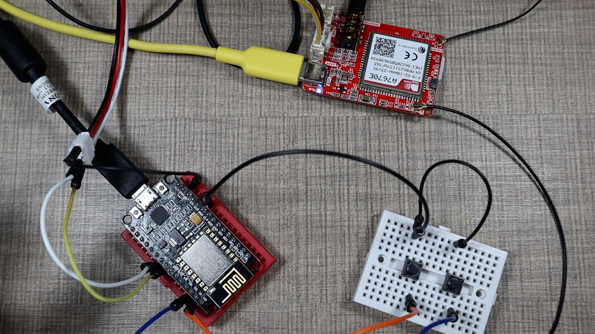 DIY Emergency Dialer and SMS Sender Prototype With NodeMCU and 4G Module : 5 Steps - Instructables