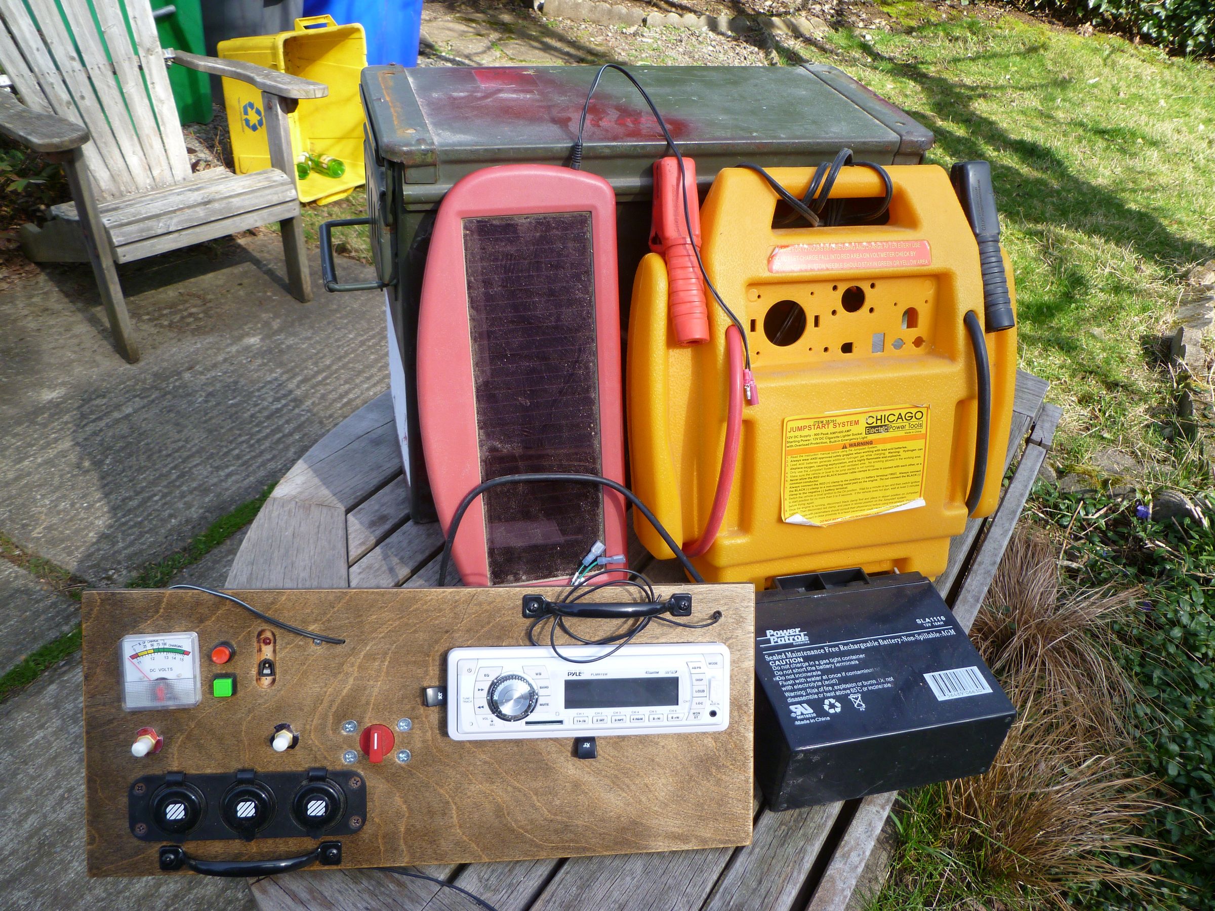 Waterproof, Solar BOOMbox AKA: Post Apocalyptic Power Supply : 9 Steps ...