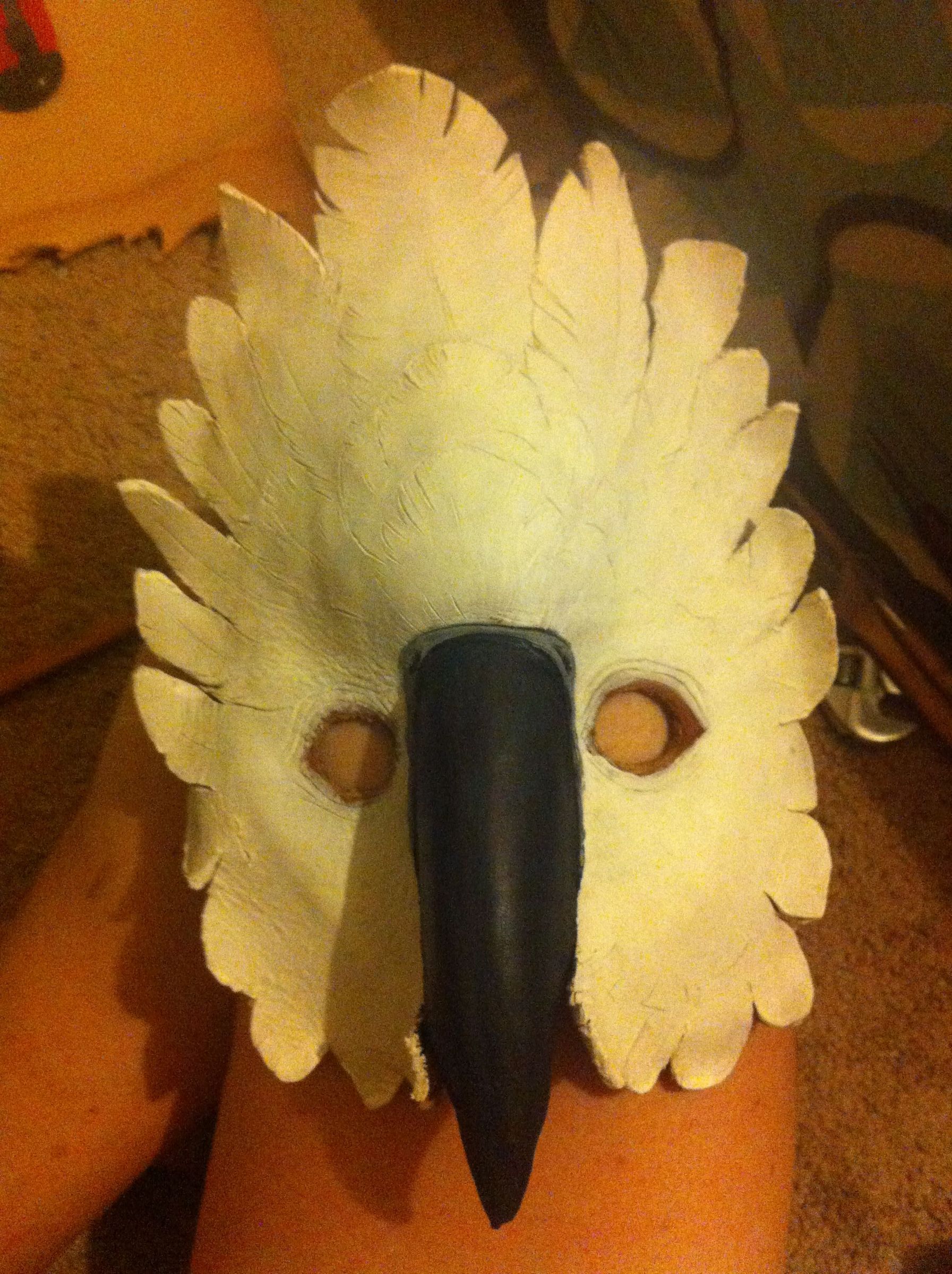 Cockatoo Parrot Leather Mask Tutorial: From Concept to Completion : 8 ...