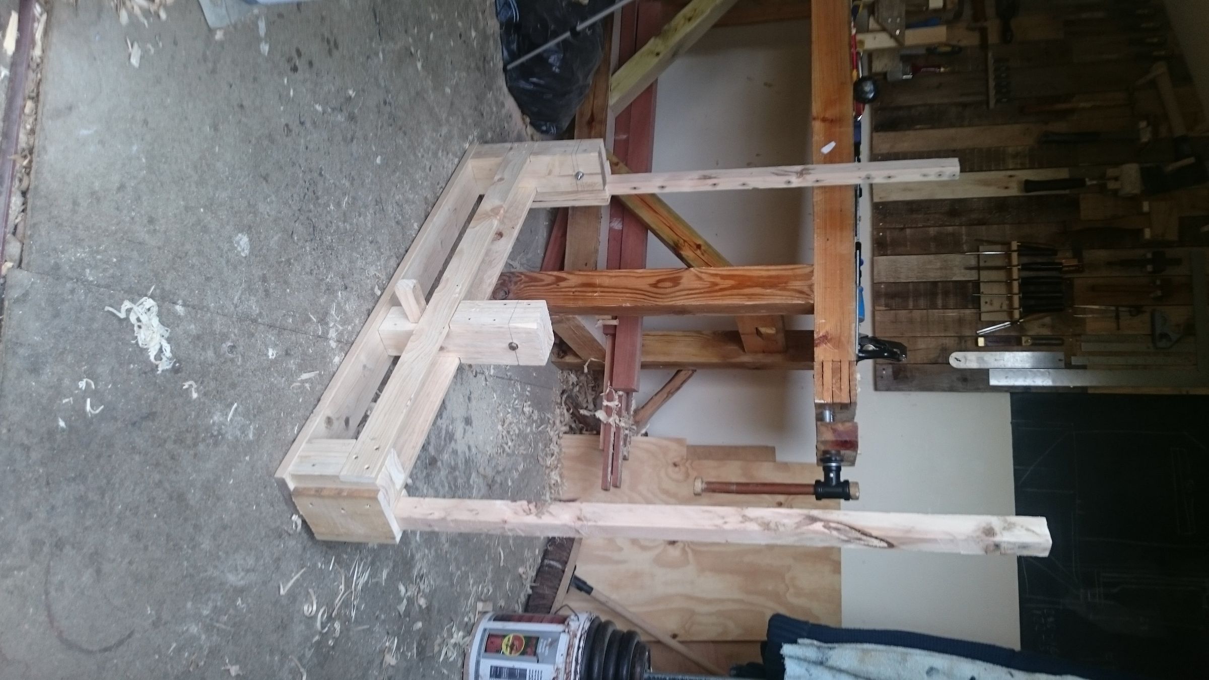 Portable Benchtop Spring Pole Lathe : 7 Steps (with Pictures ...