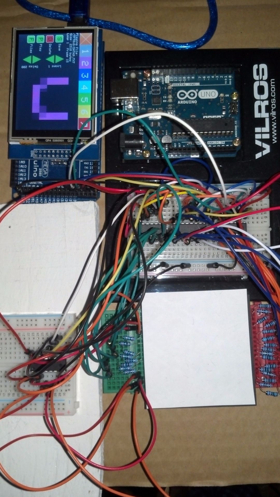 TFT Touch Screen Animation Engine and 8x8 RGB LED Matrix Controller : 4 ...