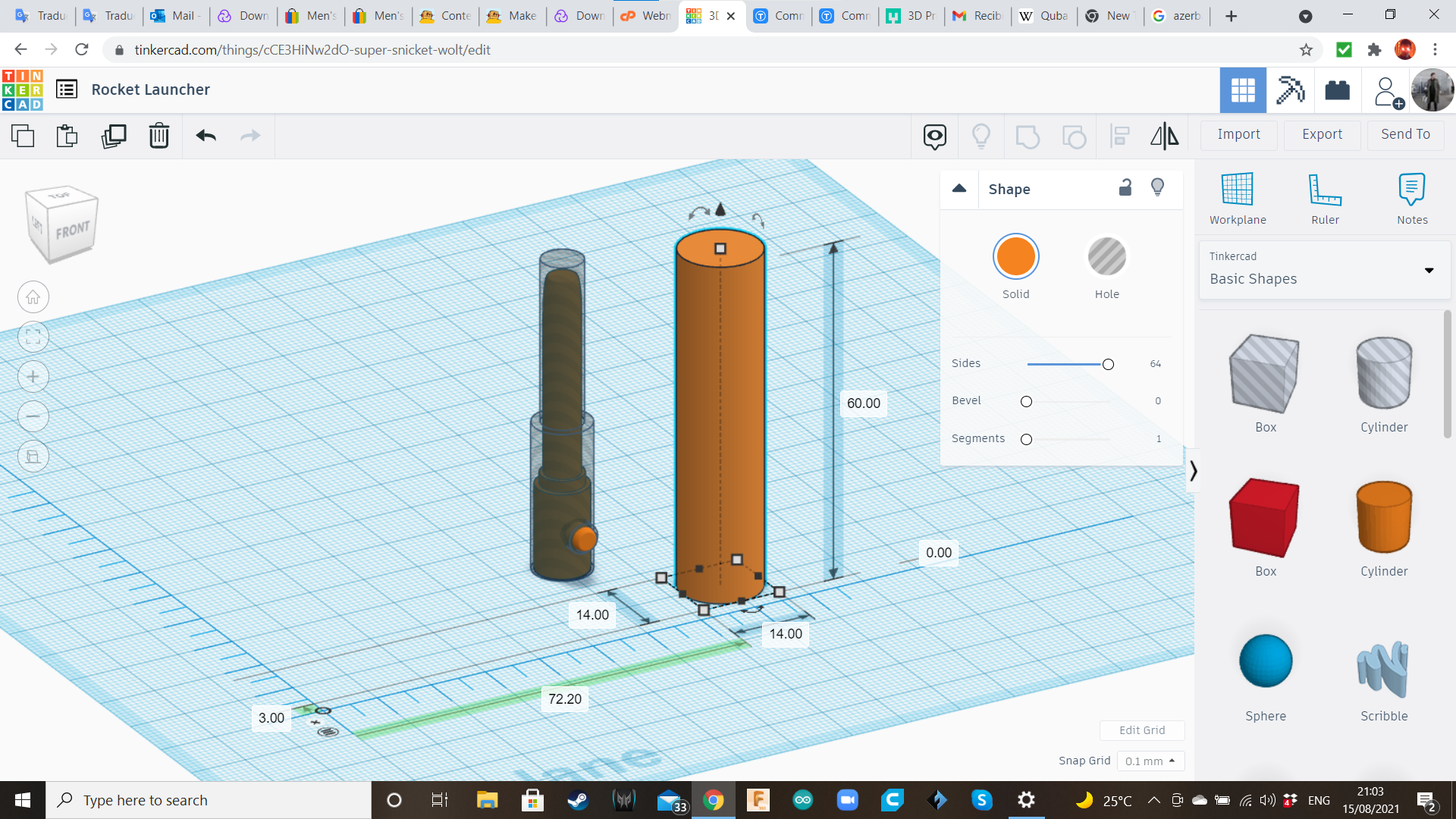 Tinkercad Robotics for School: Rocket Launching Mini-bot : 32 Steps ...
