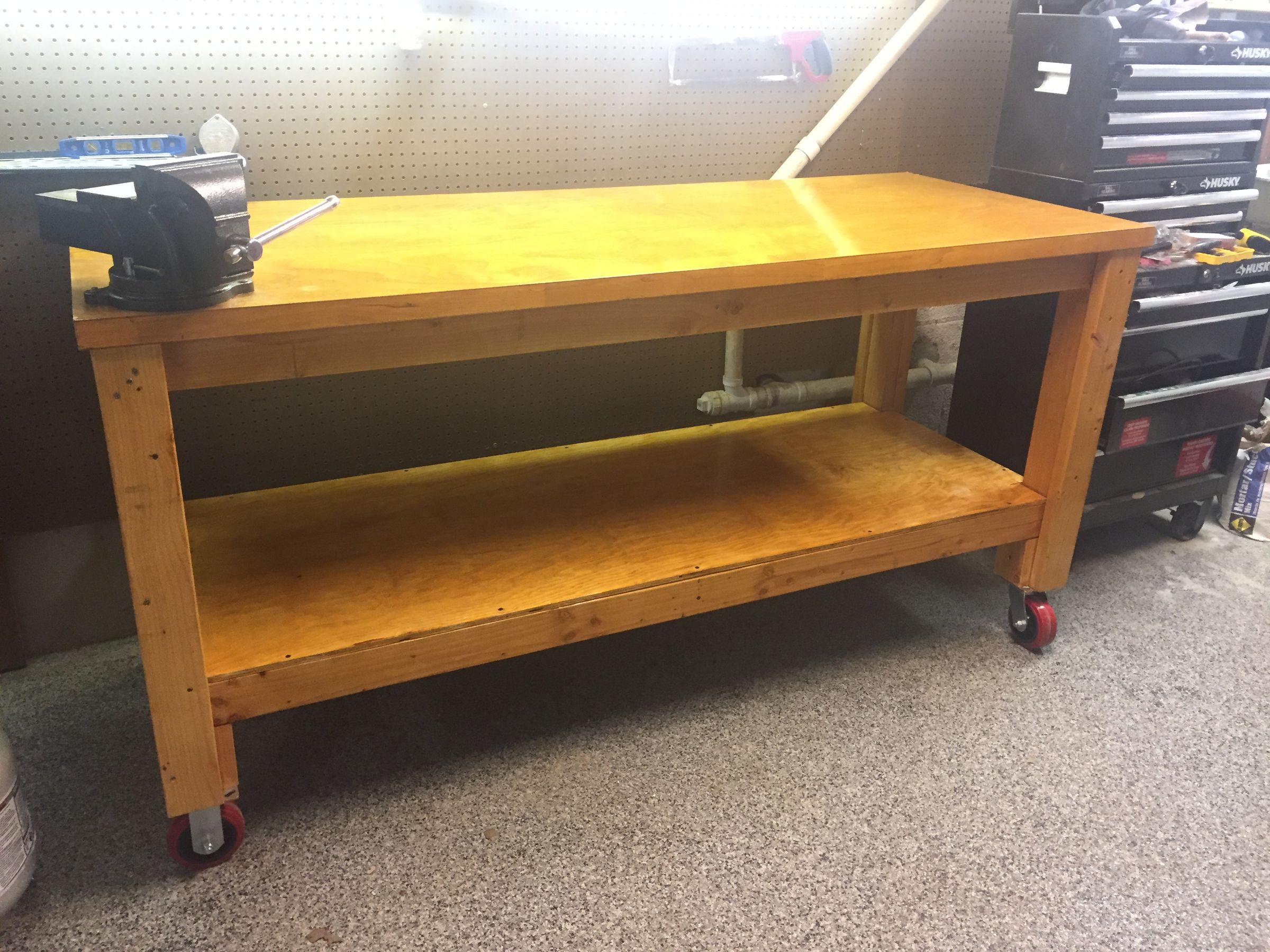 How to Build a Sturdy Workbench Inexpensively : 5 Steps (with Pictures ...