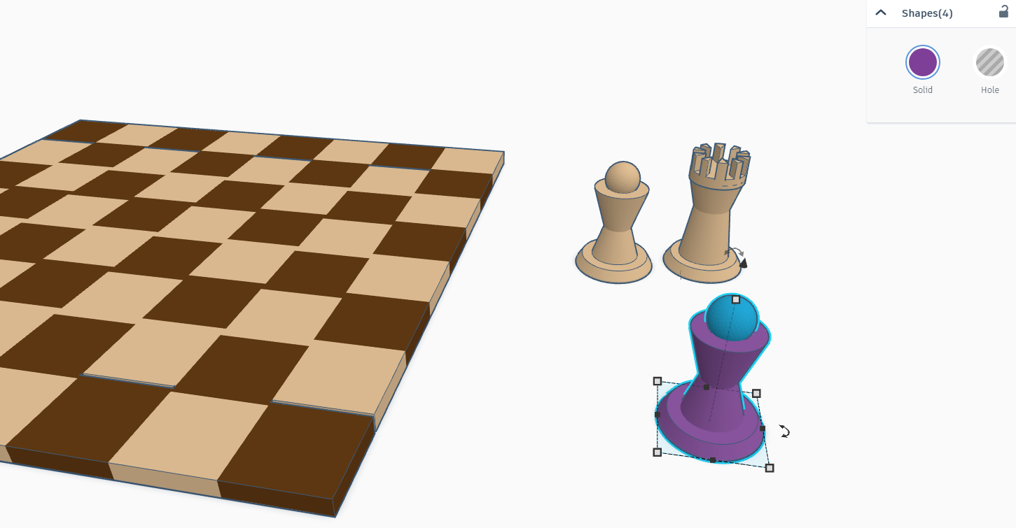 How to Make a 3D Printable Chess Set With Autodesk Tinkercad : 19 Steps ...