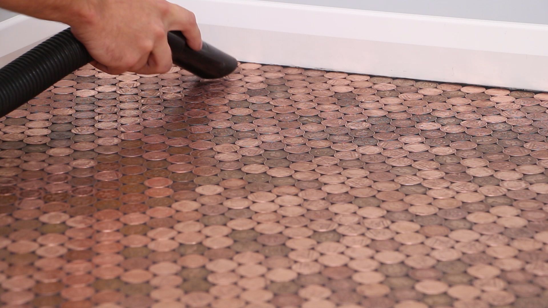Diy Penny Pennies Tile Floor For Unique Flooring Treatment