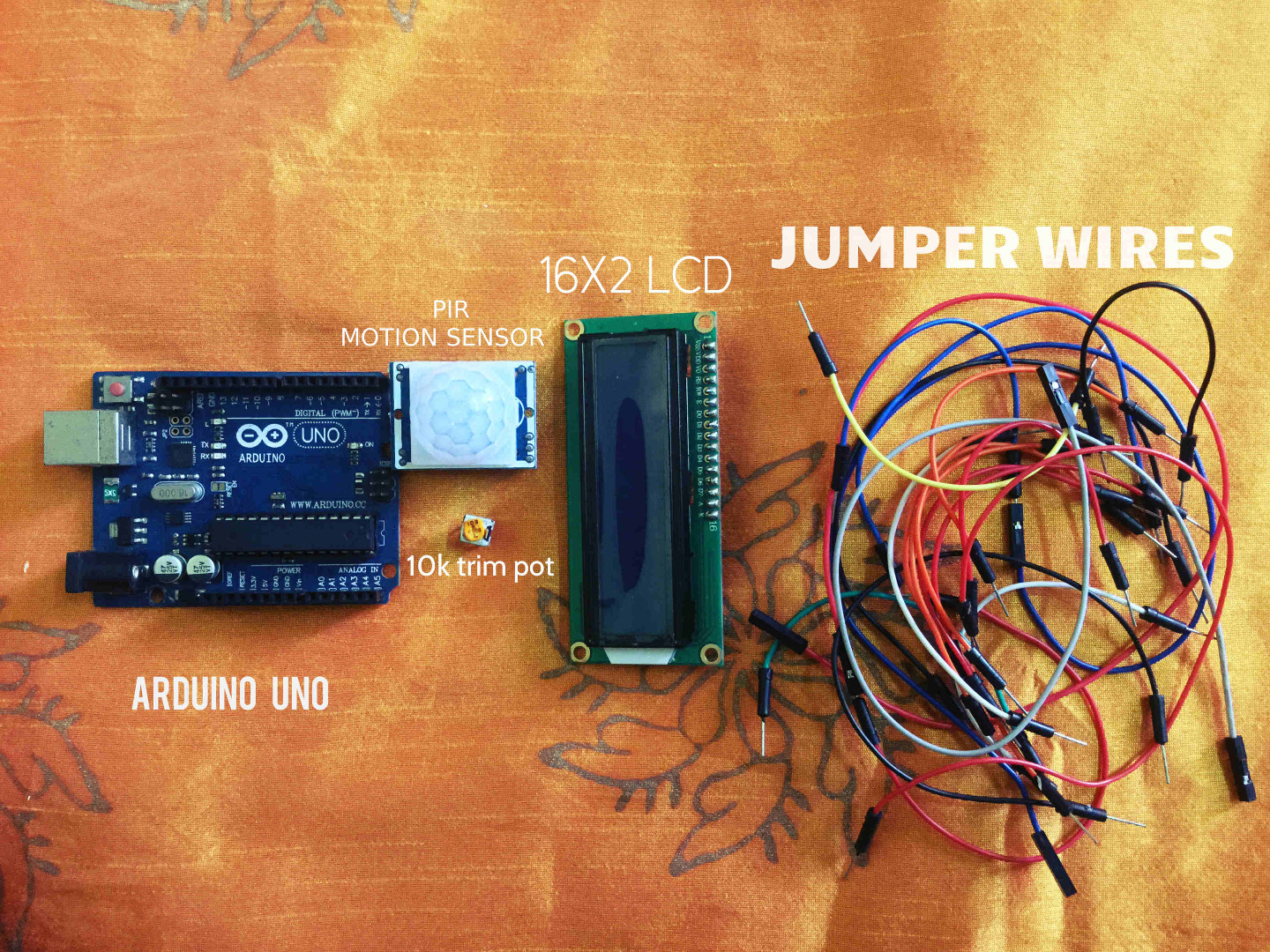 ARDUINO PIR Motion Detector With 16X2 LCD : 3 Steps - Instructables