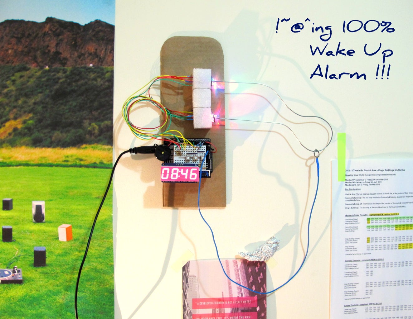 Buzz Wire Alarm Clock 14 Steps With Pictures Instructables