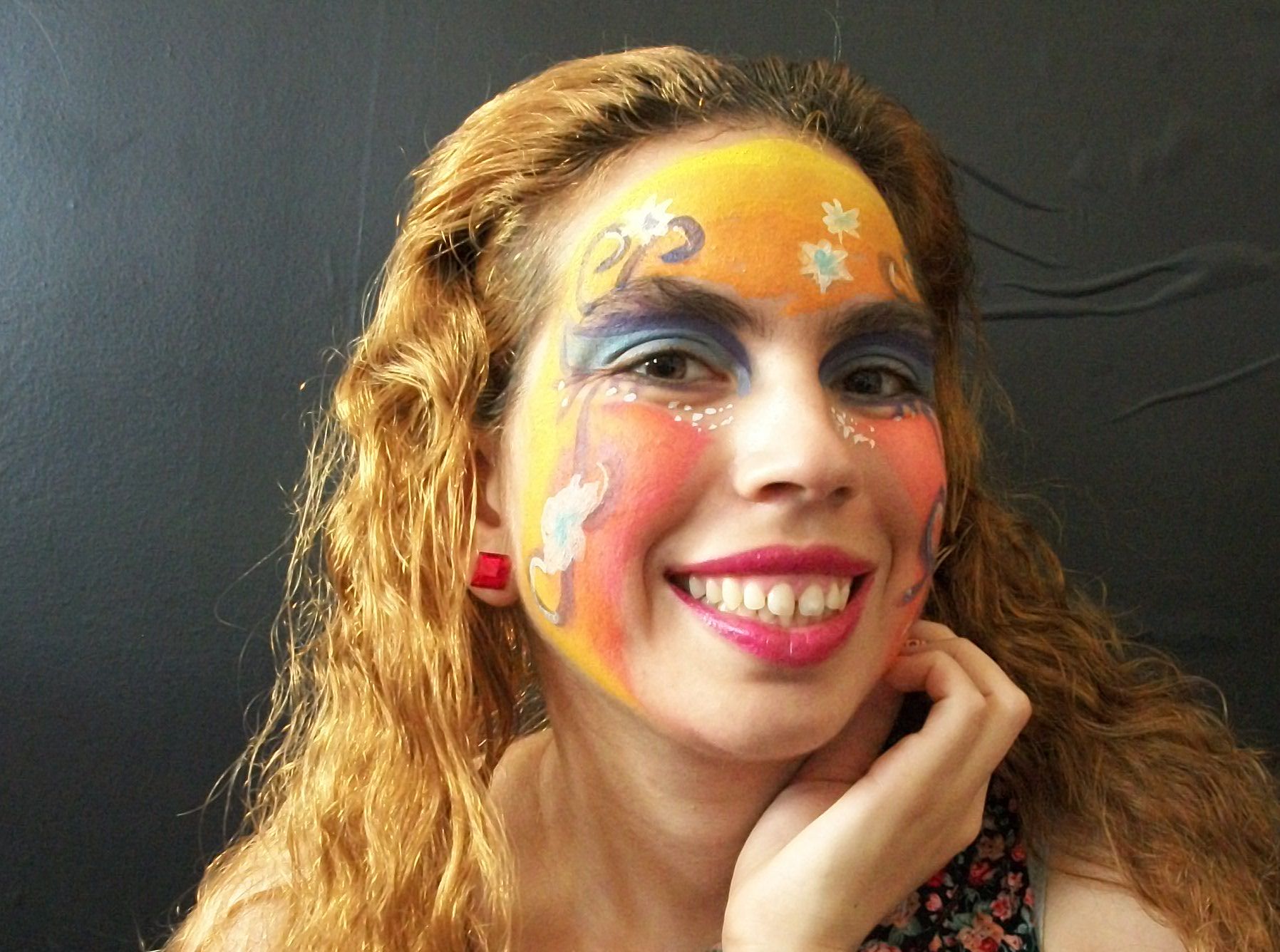 Hippie Face Paint 60s