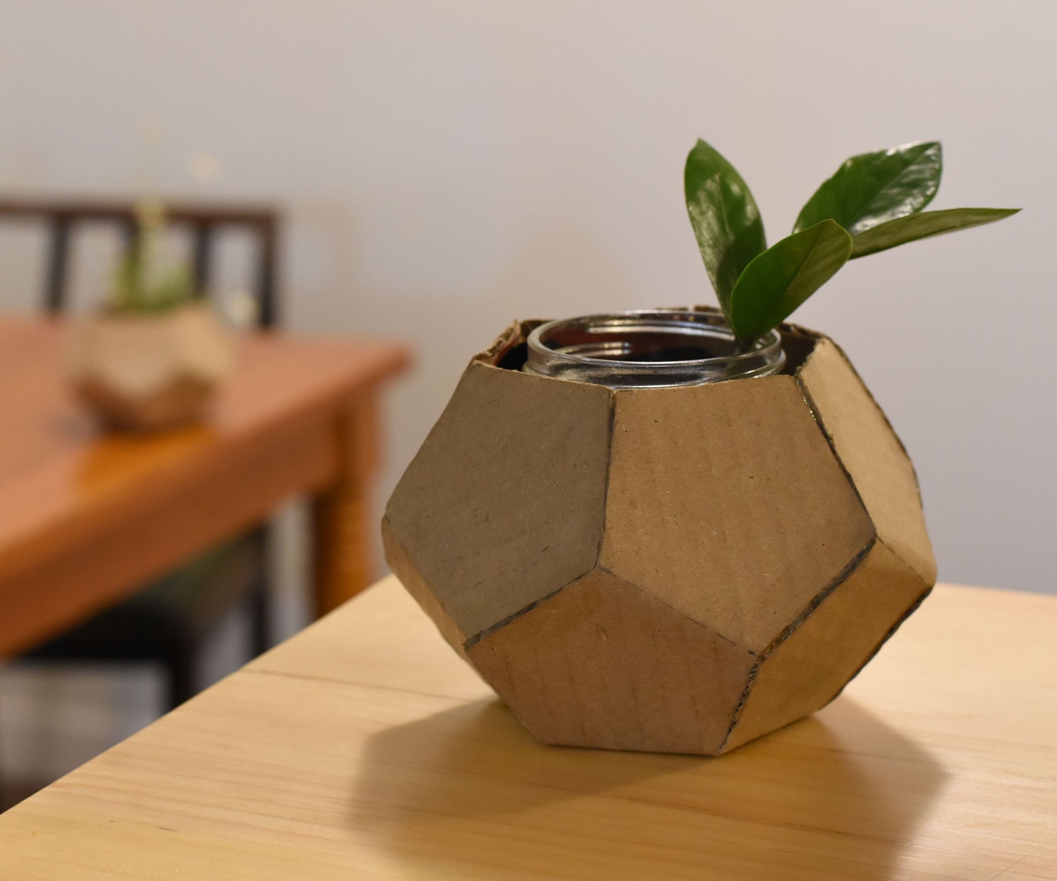 Modern Geometric [Cardboard] Planter : 8 Steps (with Pictures ...