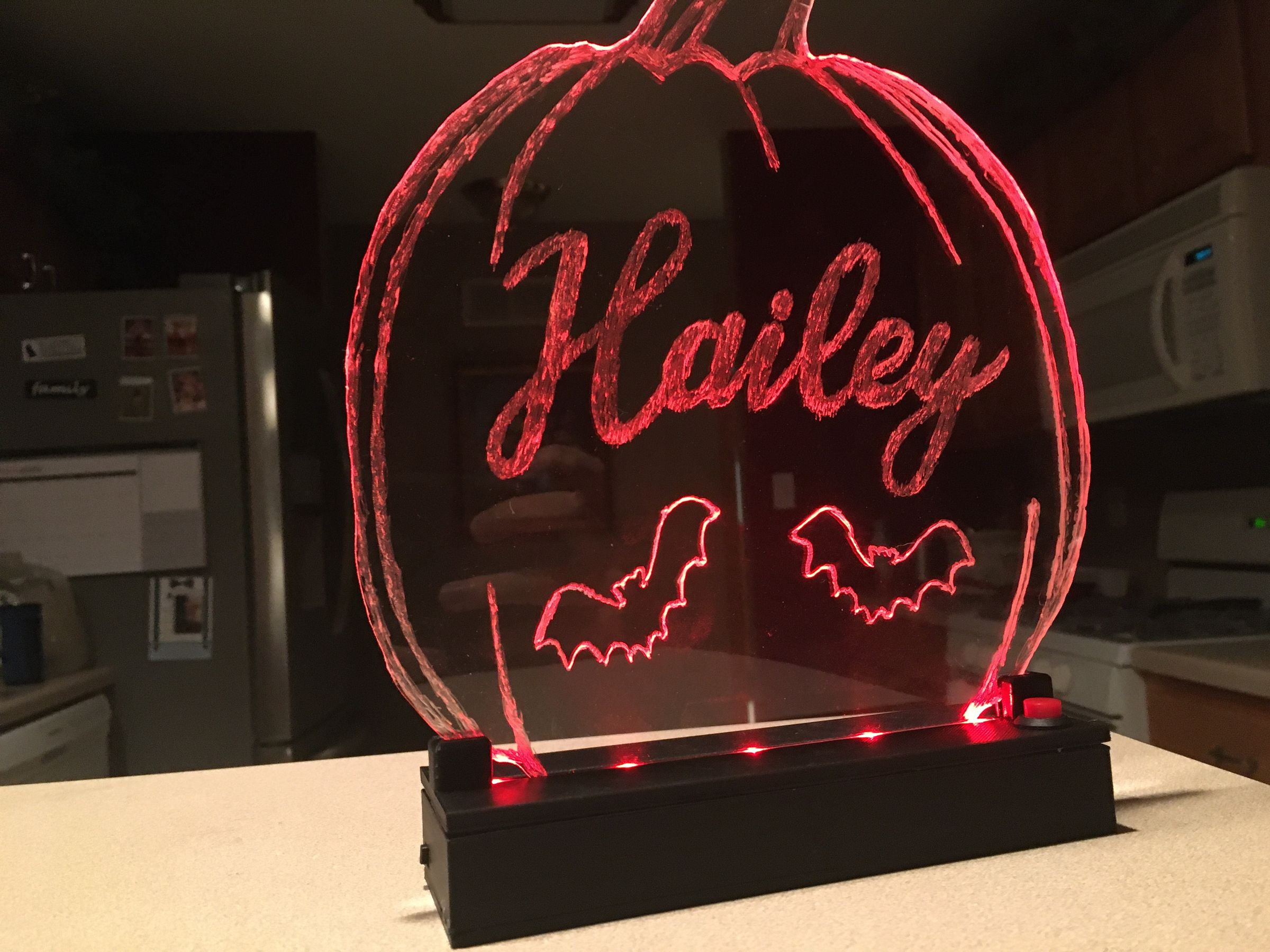 3D Printed Plexiglass LED Sign : 5 Steps - Instructables