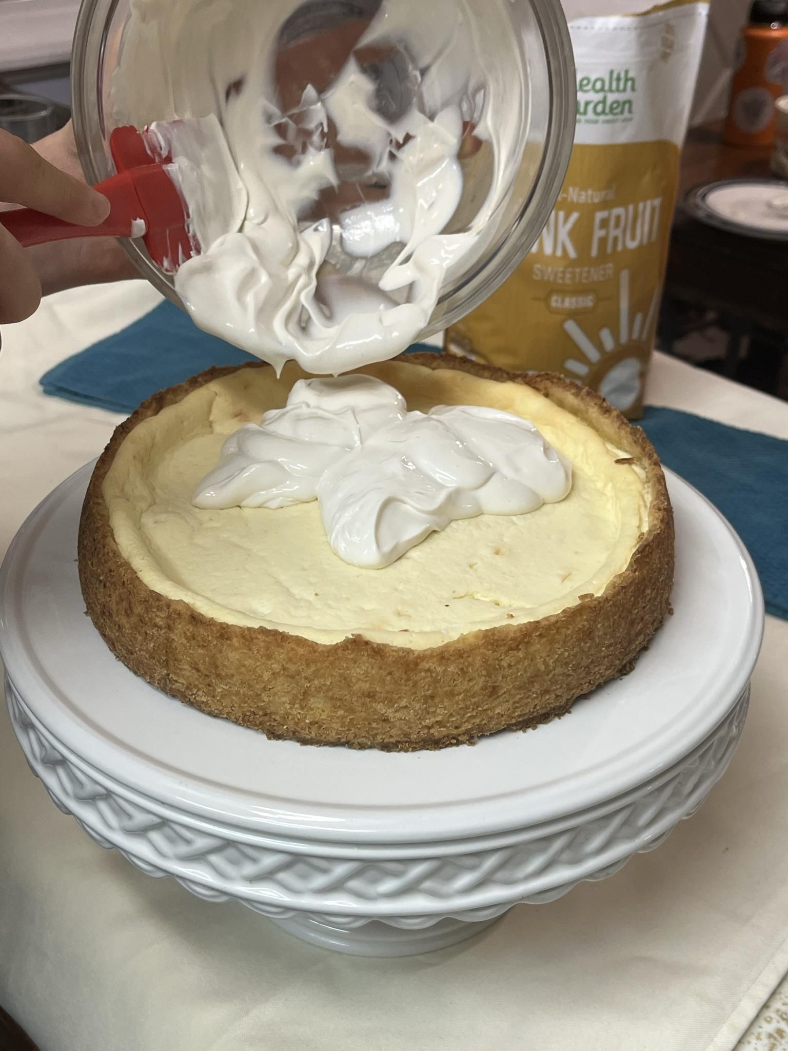 Delicious Sugar Free Cheese-Cake, With Valentines Day Themed Strawberry ...