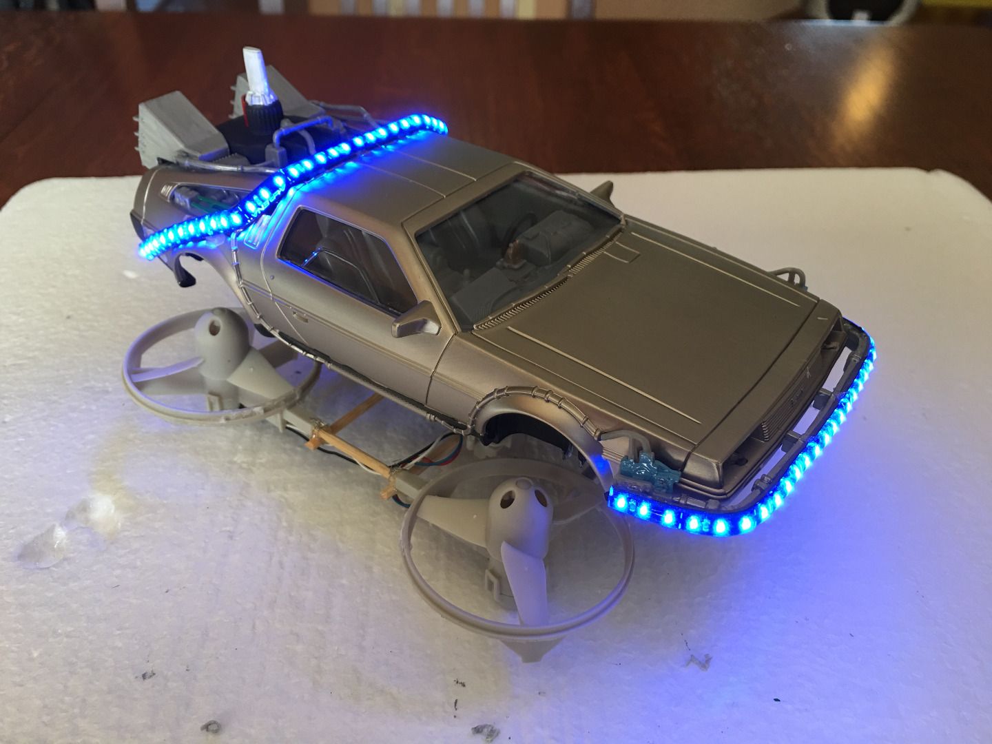 Delorean Time Machine Flying