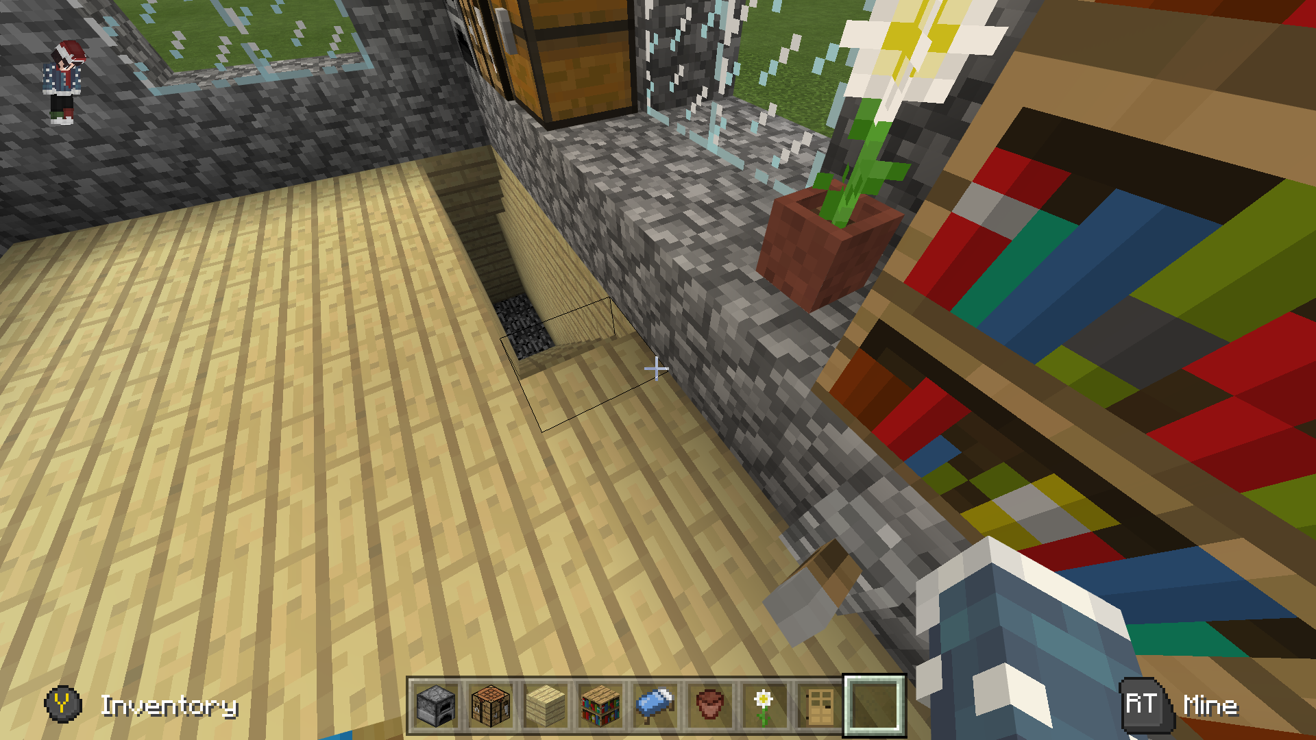 Minecraft - Easy Completely Hidden Stairs With Secret Lever. : 7 Steps ...