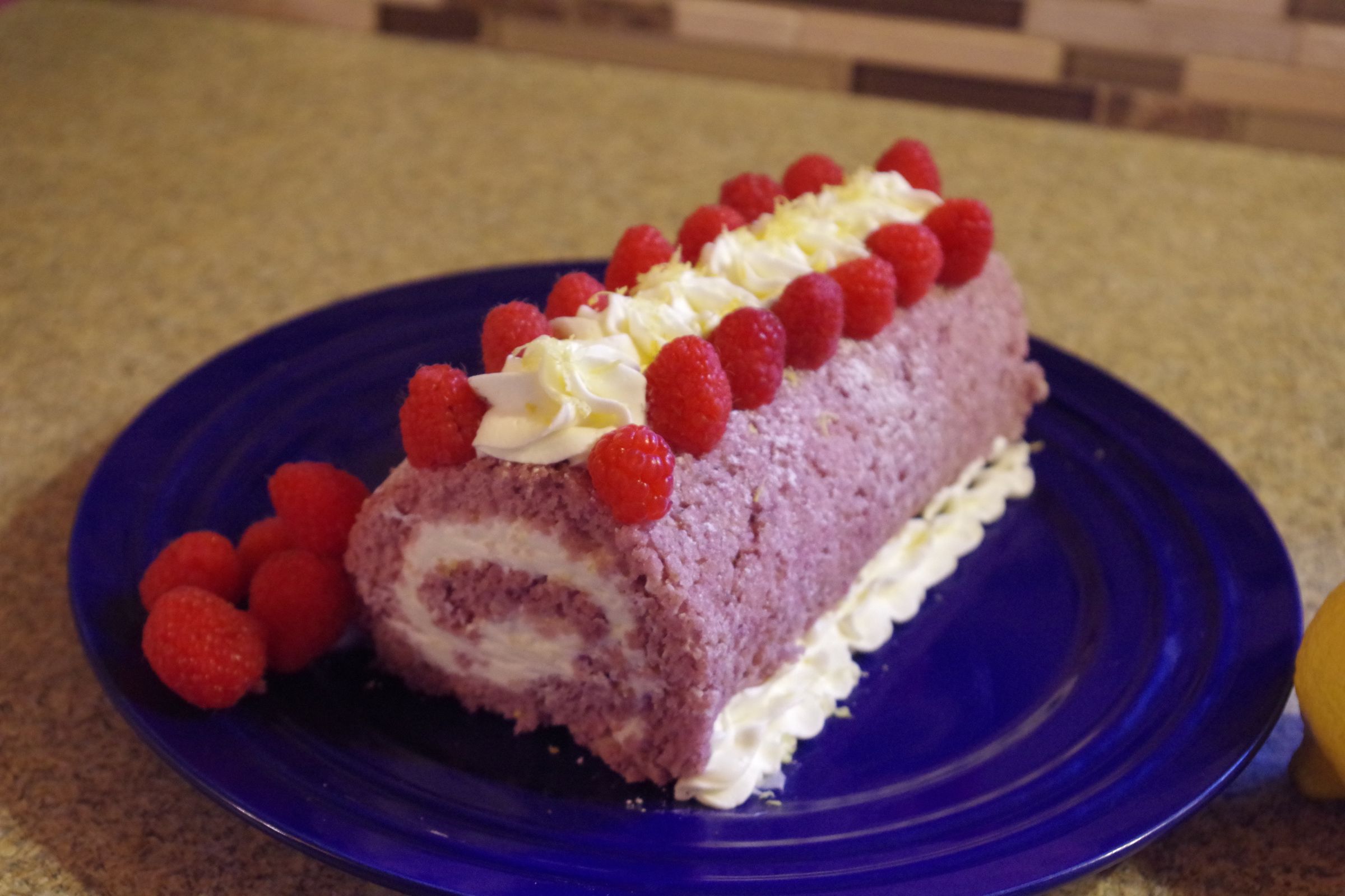 Raspberry and Mascarpone Roll Cake (with Mascarpone Recipe) : 5 Steps ...