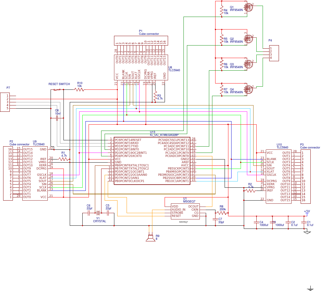 4x4x4 RGB LED Cube : 32 Steps (with Pictures) - Instructables