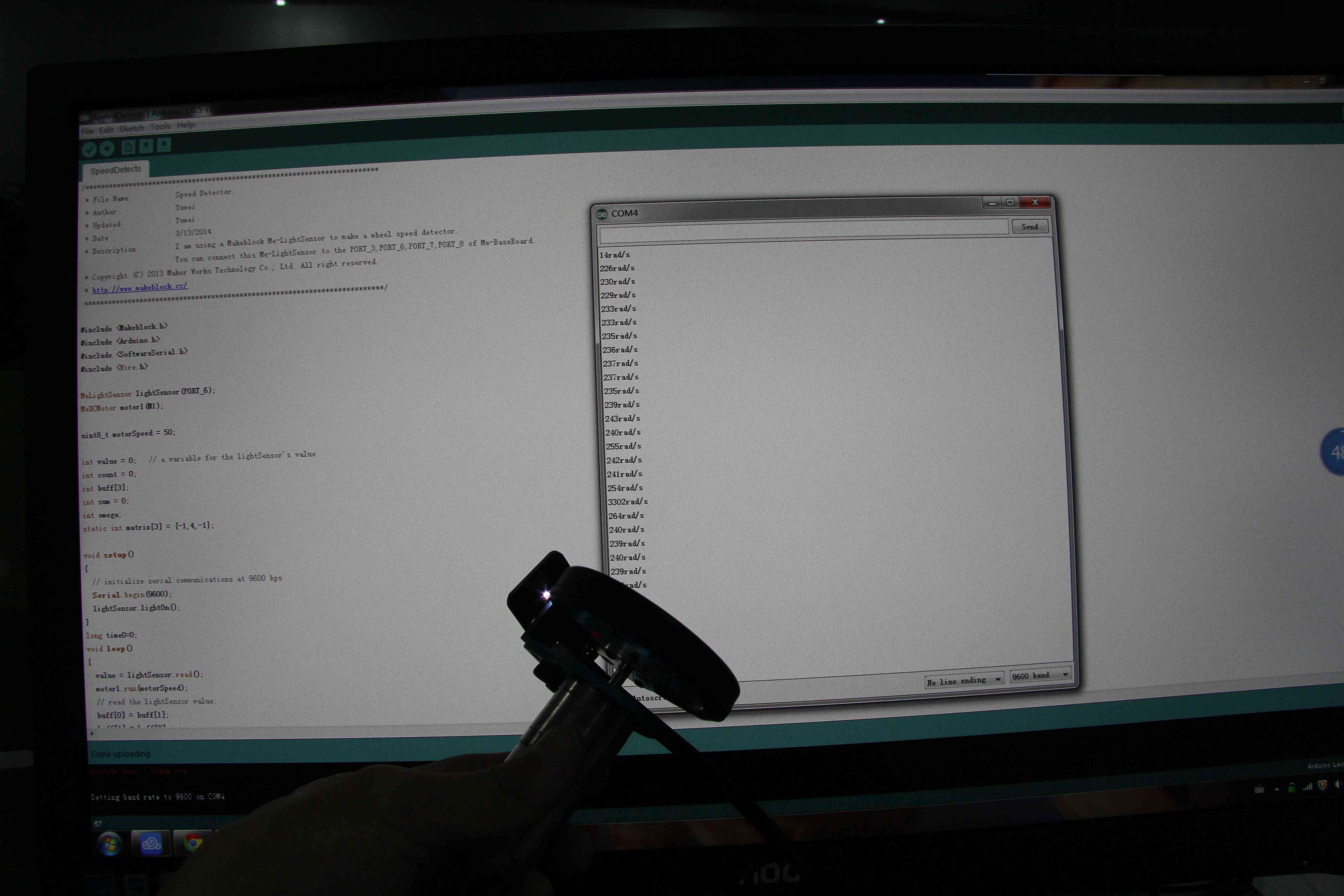 How to Make a Wheel Speed Detector by Using a Light Sensor. : 5 Steps - Instructables