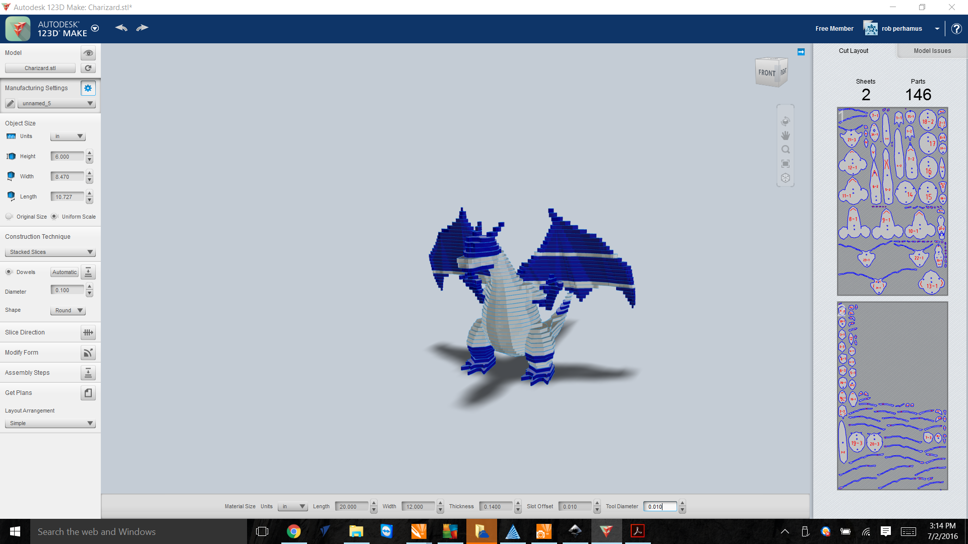 Intro to 123D Make: Building a 3D Charizard : 12 Steps (with Pictures ...