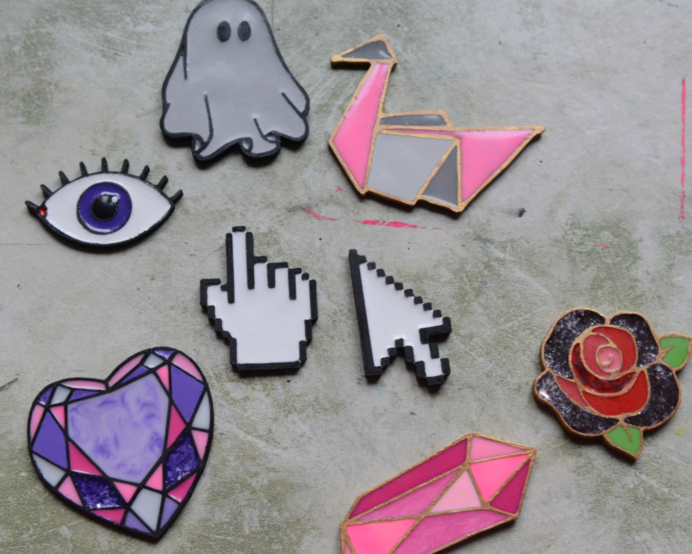 Turn 3D Printed Faux Enamel Pins Into Unique Jewellery : 5 Steps (with ...