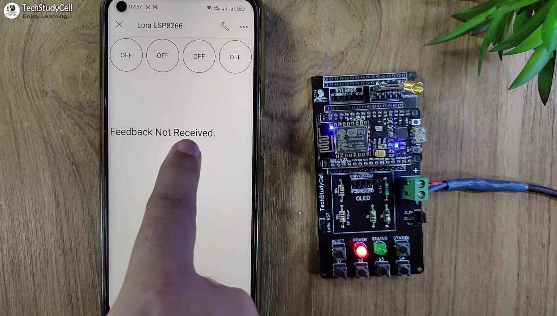 Lora Iot Project With Arduino Esp8266 Control Relay Using Blynk 15