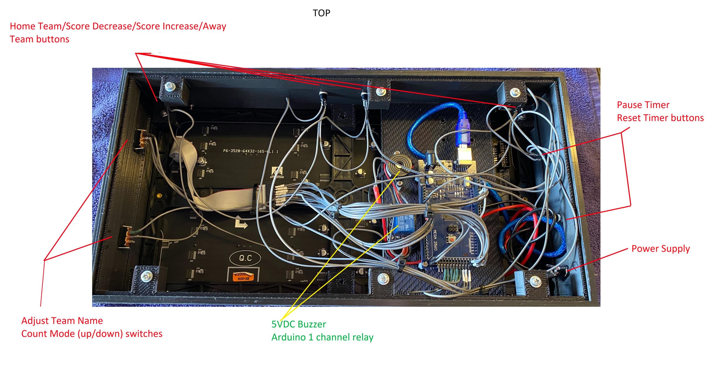 RGB LED Matrix 64x32 Scoreboard : 6 Steps - Instructables