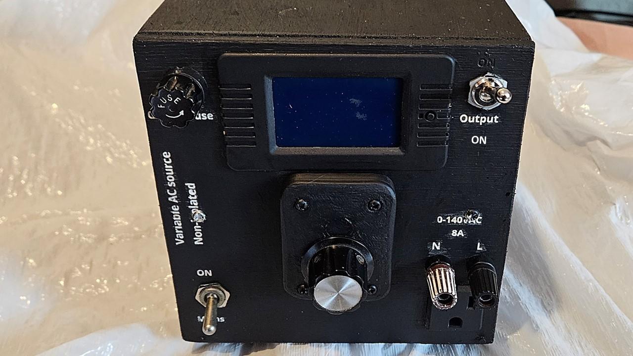 Modifying A Variable Transformer With A Digital Power Meter And Other