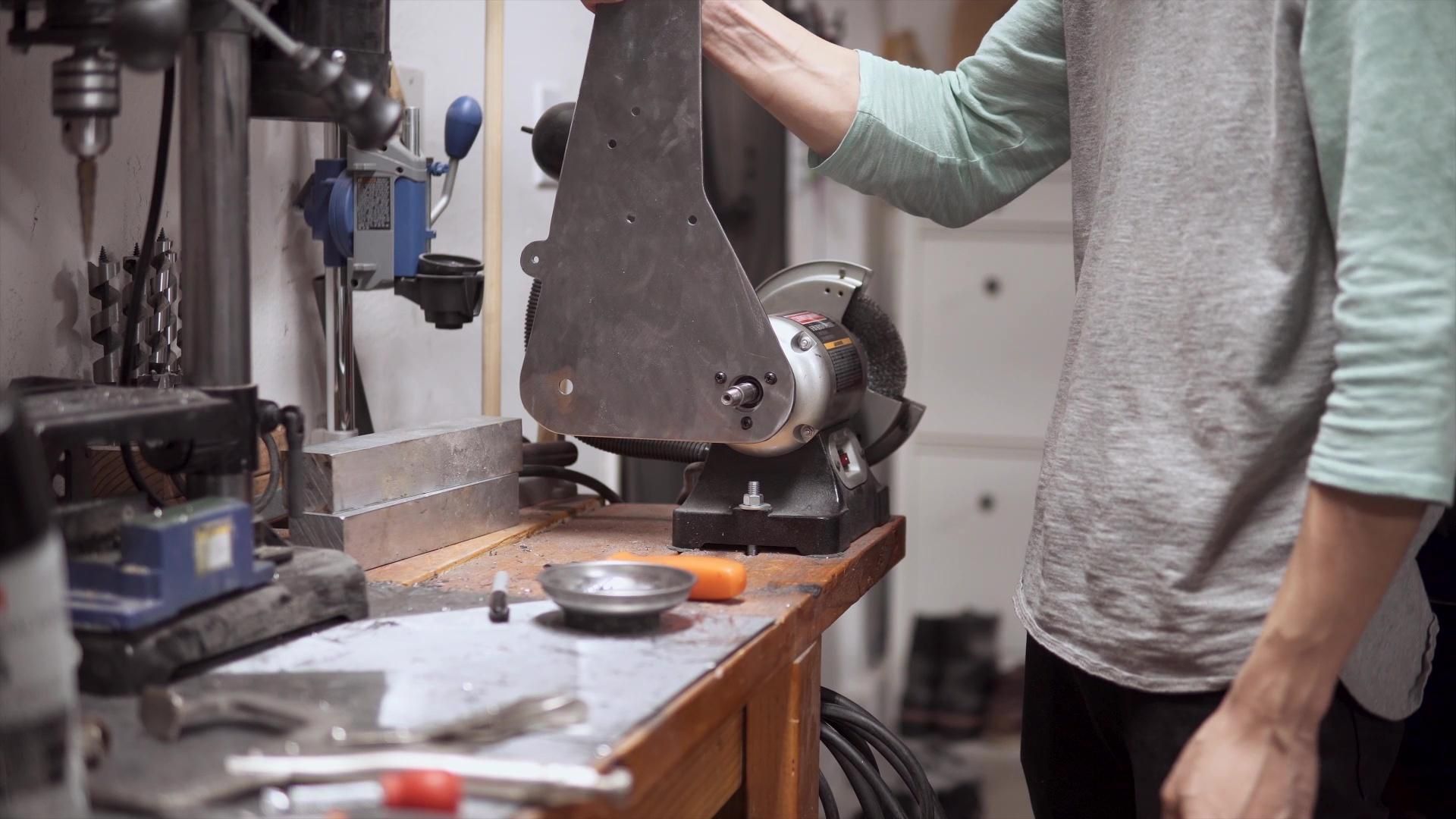 DIY Bench Grinder to Belt Sander Conversion With Templates : 11 Steps ...
