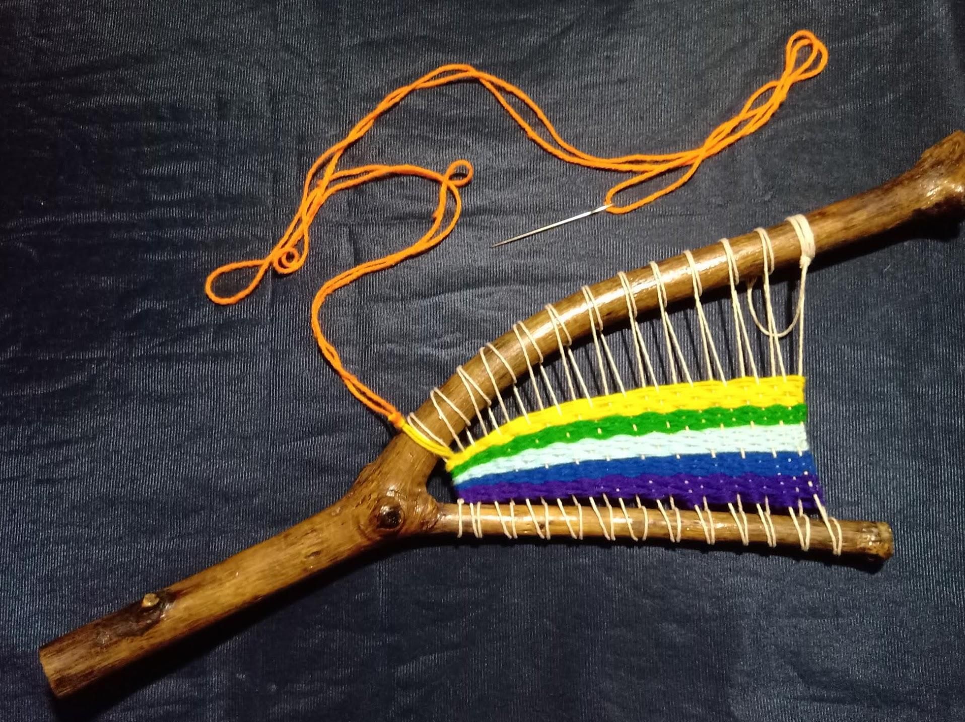 Wood & Yarn (Full & Partial Branch Weaving, Tiny Birds) - Home Decor ...