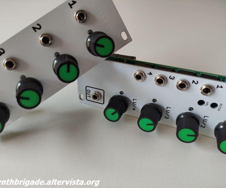 4 Channels Mixer Module for Modular Synthesizers : 3 Steps - Instructables