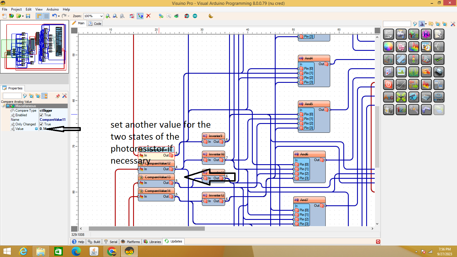 Educational Project! How the Binary Code Works! - Visuino - Visual ...