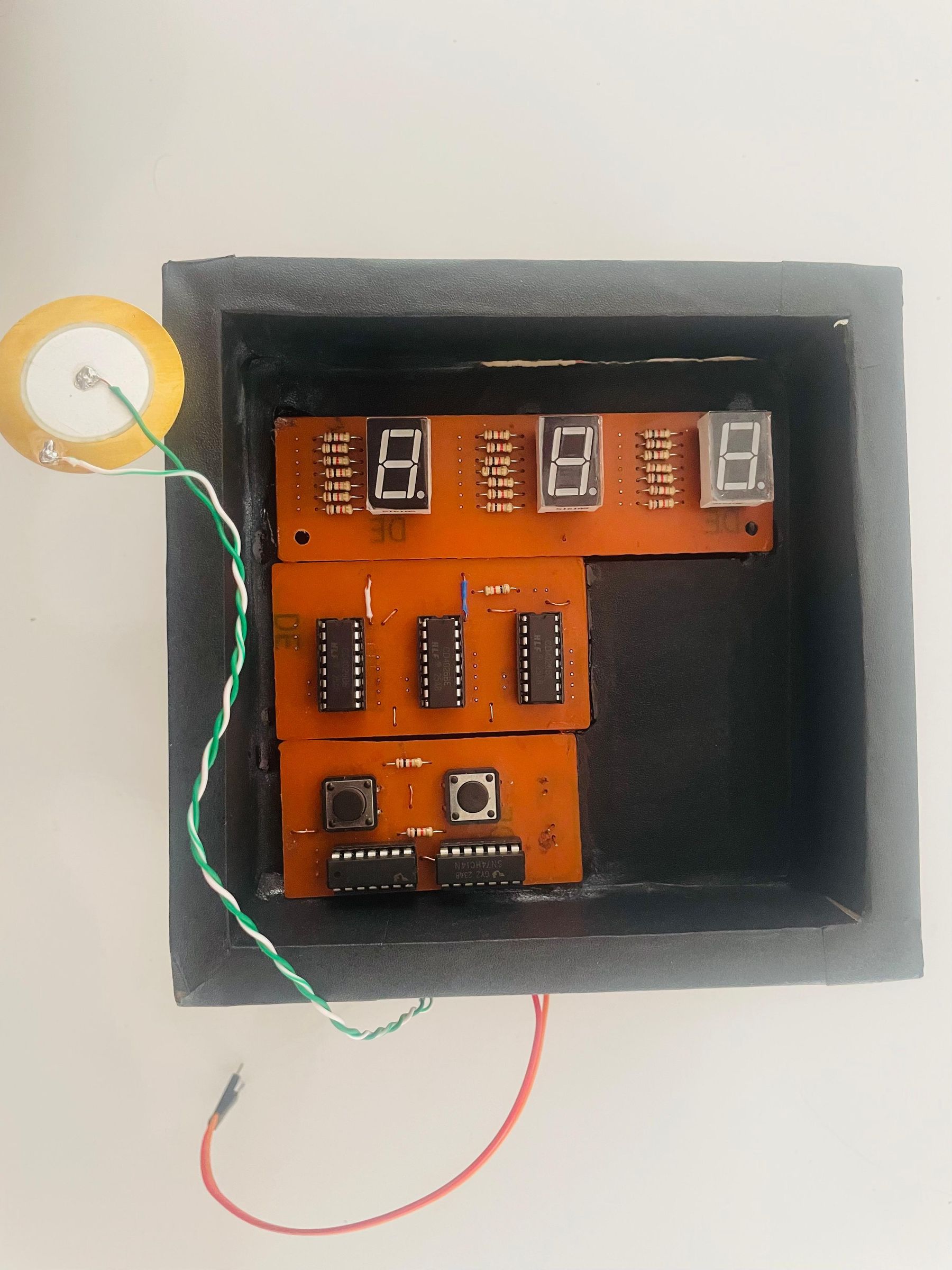 Foot Step Counter Using Piezo Sensor and Digital ICs : 7 Steps ...
