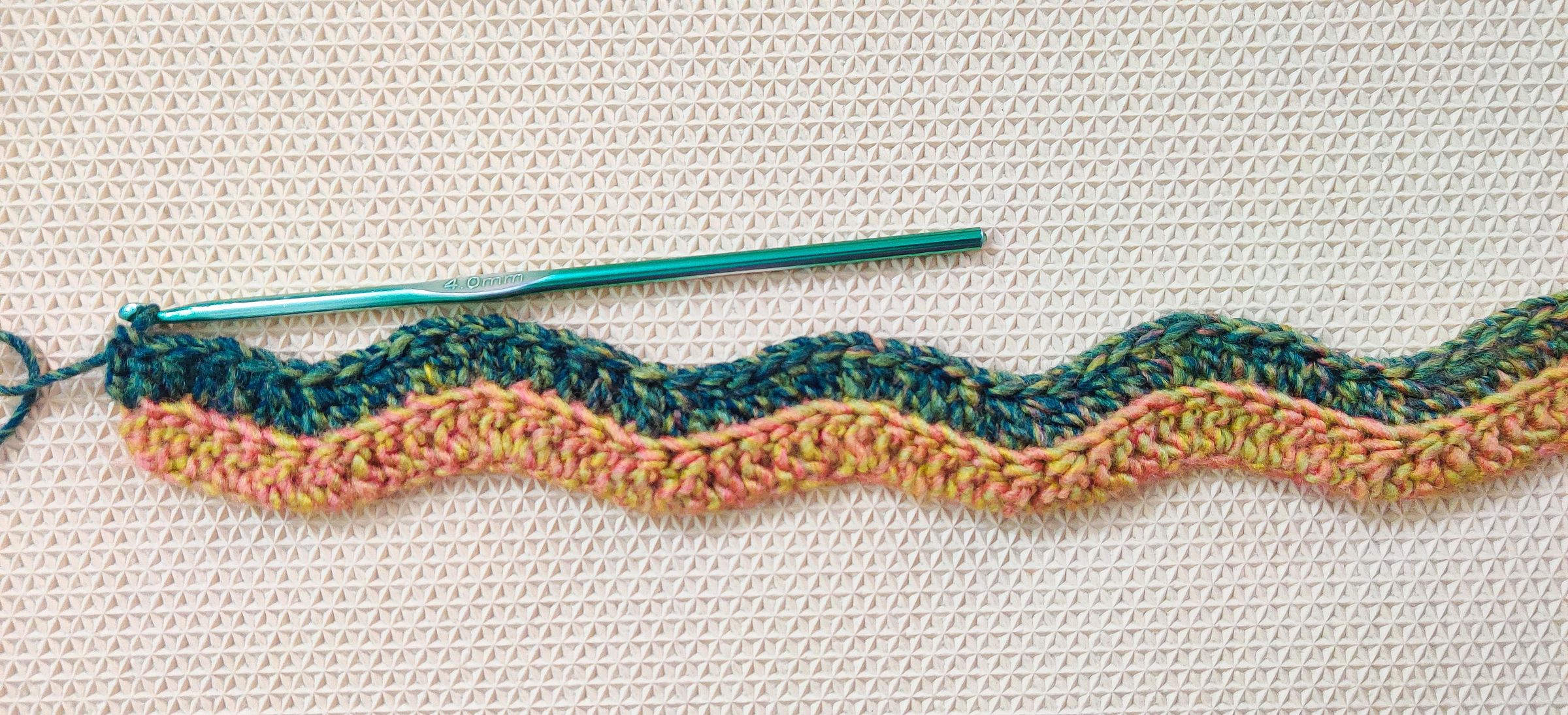 Crochet Ridged Rainbow Ripple Blanket : 5 Steps (with Pictures ...