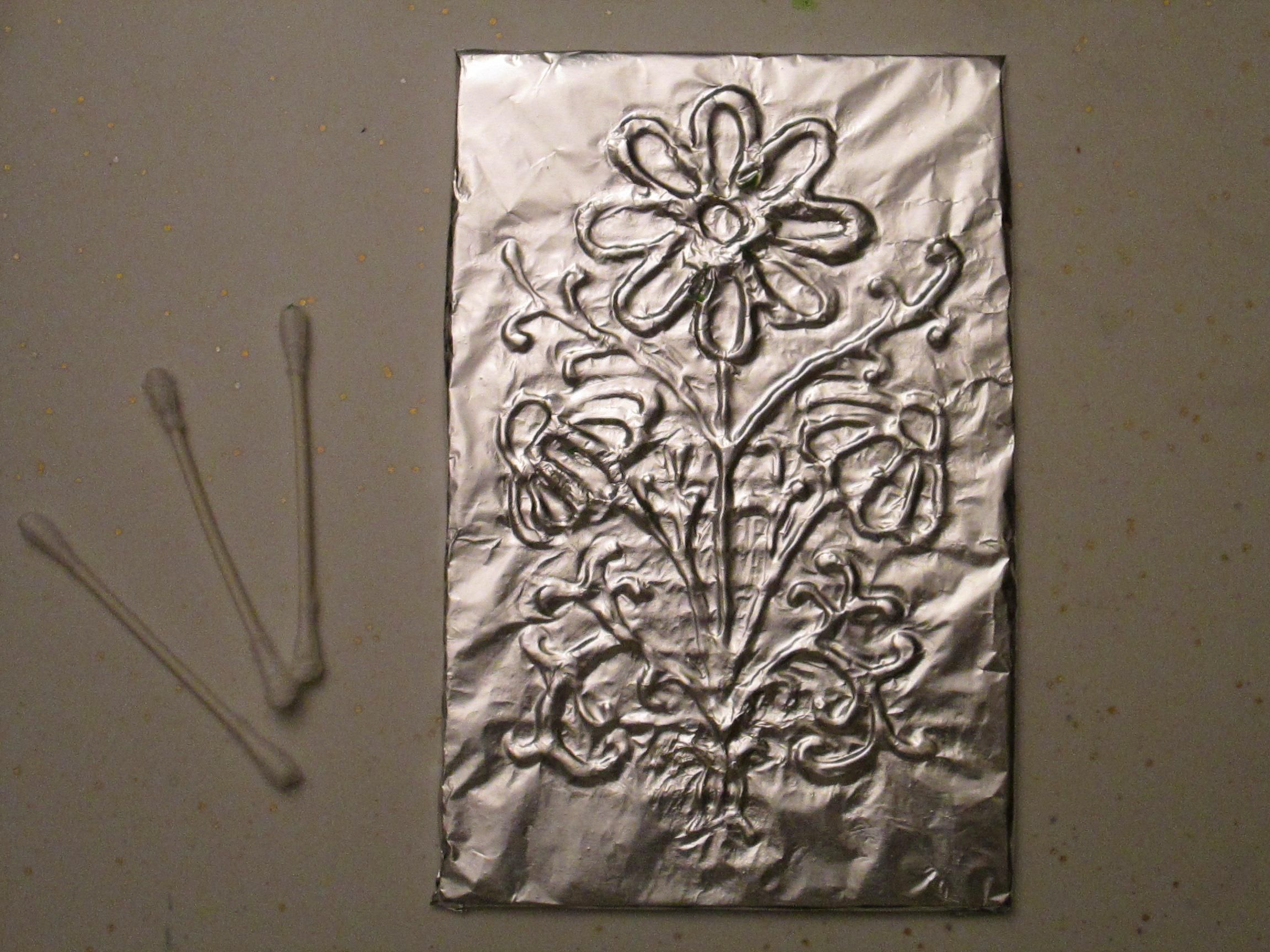 How to Make Embossed Metal-looking Tinfoil Art : 9 Steps (with Pictures ...