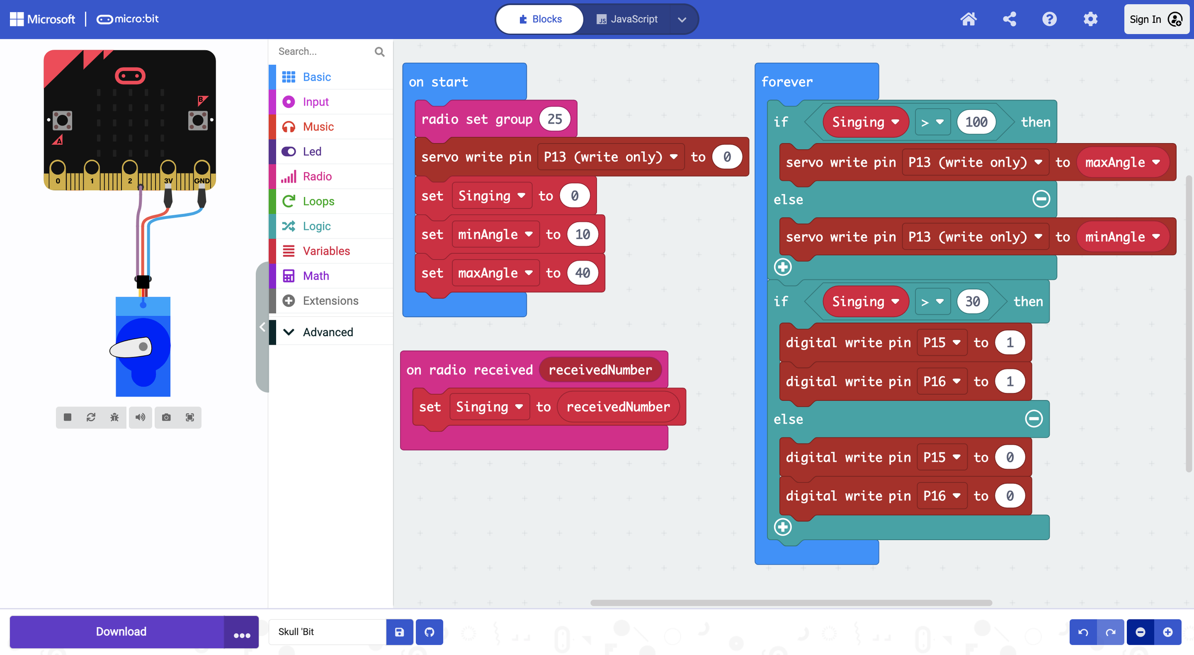 Easy Talking Skull With Micro:bit - Remote Control Animatronic Skull ...