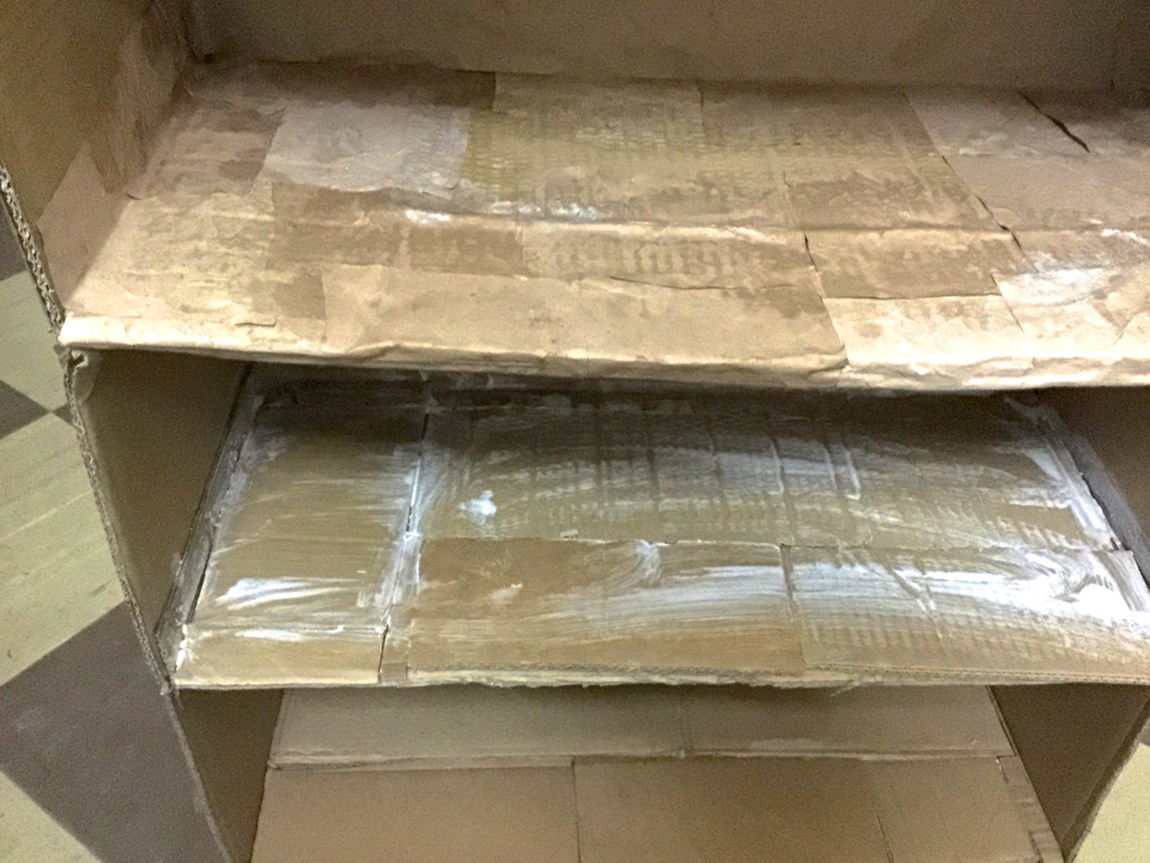 Turn Old Cheap CardBoard Box Into a Useful Premuim Storage Shelf With ...