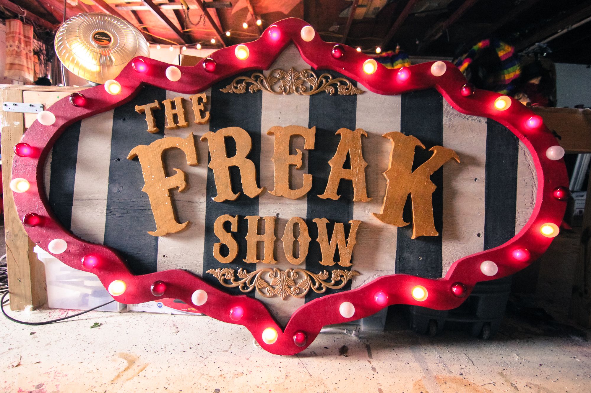 Circus Freaks Sign